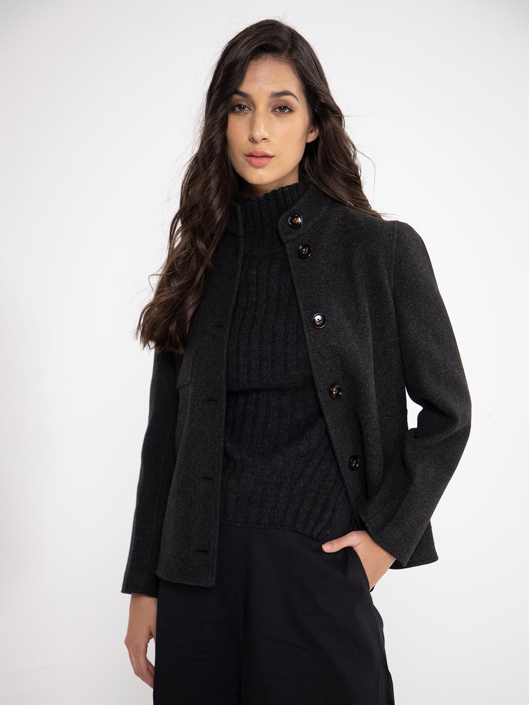 Buy RAREISM Mock Collar Tailored Jacket - Jackets for Women 23144508 ...