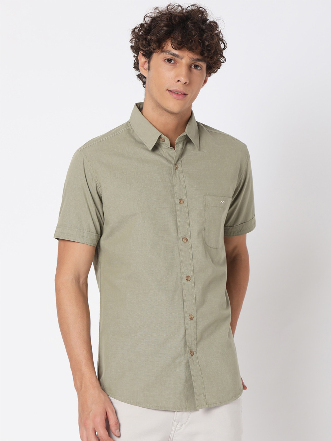 Buy Mufti Slim Fit Pure Cotton Casual Shirt - Shirts for Men 23154558 ...