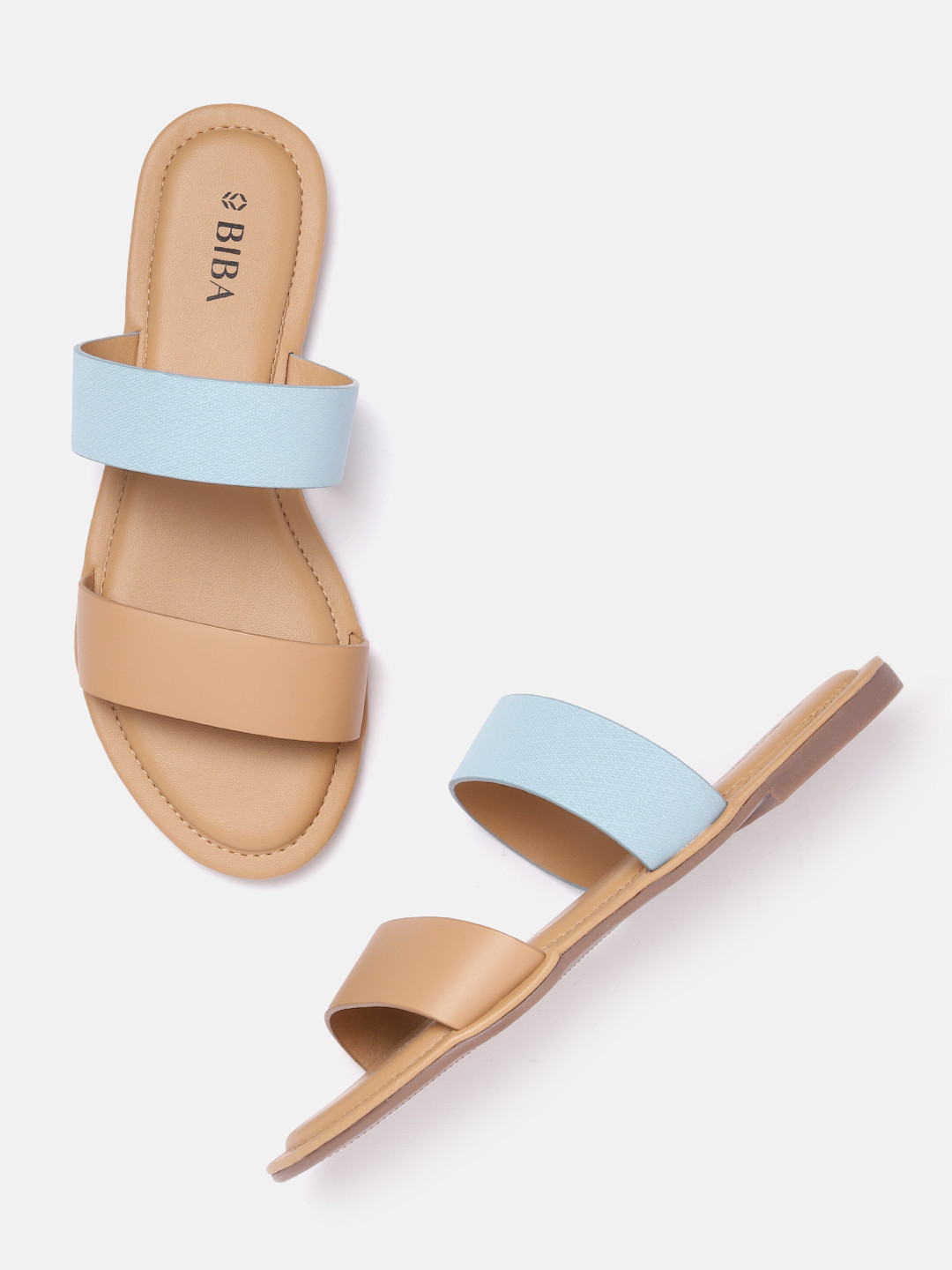 Buy Biba Women Colourblocked Open Toe Flats - Flats for Women 23157362 ...