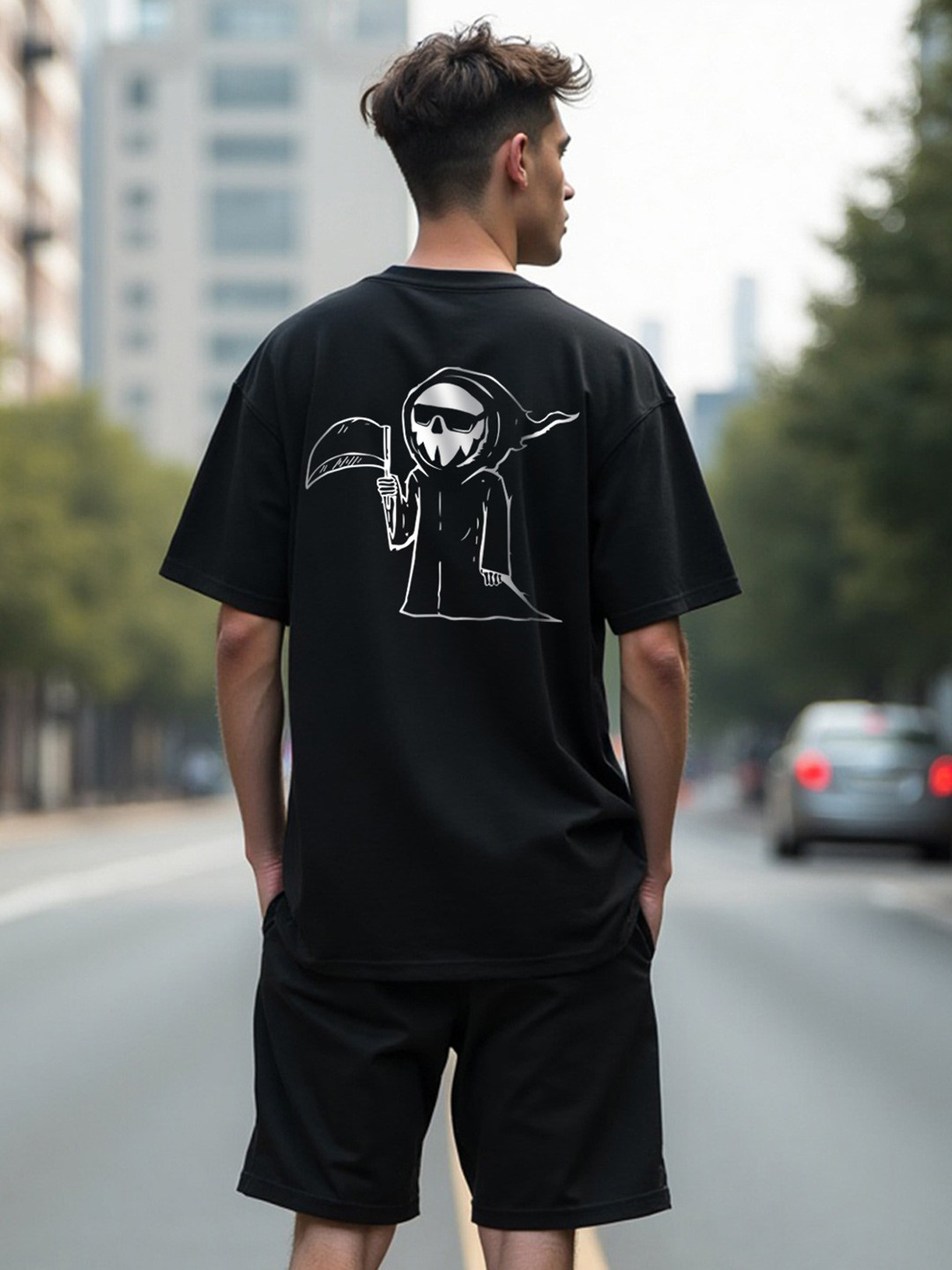 Buy Mad Over Print Printed T Shirt With Shorts - Co Ords for Men ...