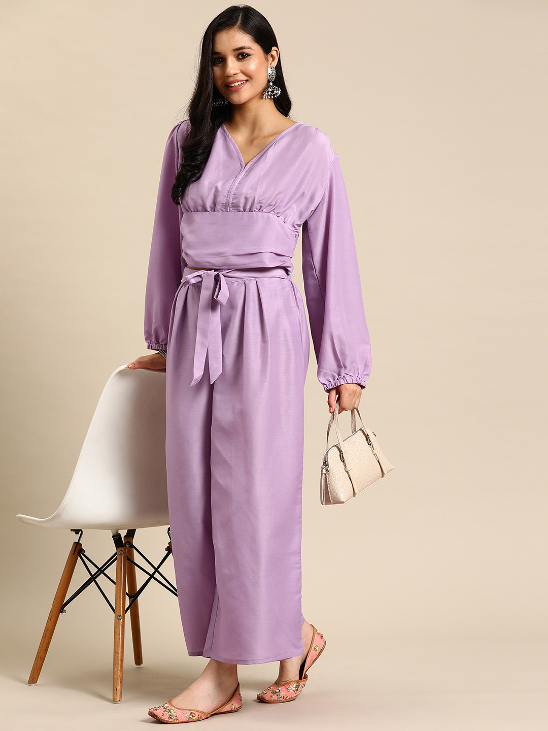 Buy Sangria Solid Waist Tie Ups Co Ords - Co Ords for Women 23161080 ...