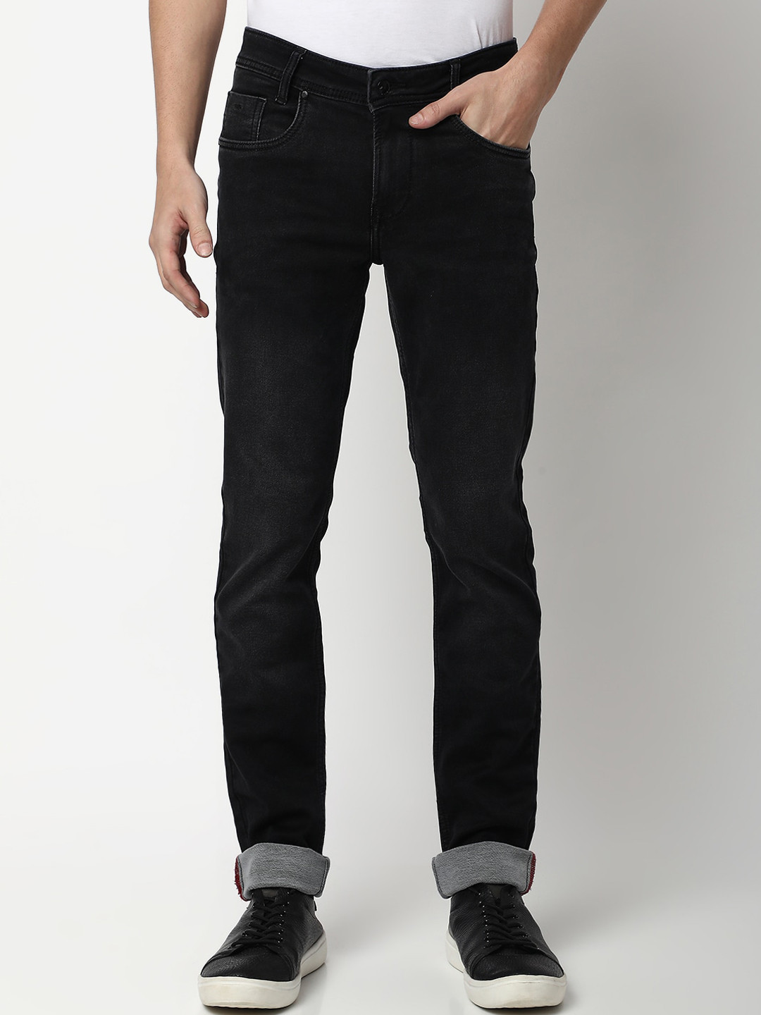 Buy Mufti Men Mid Rise Slim Fit Stretchable Jeans - Jeans for Men ...