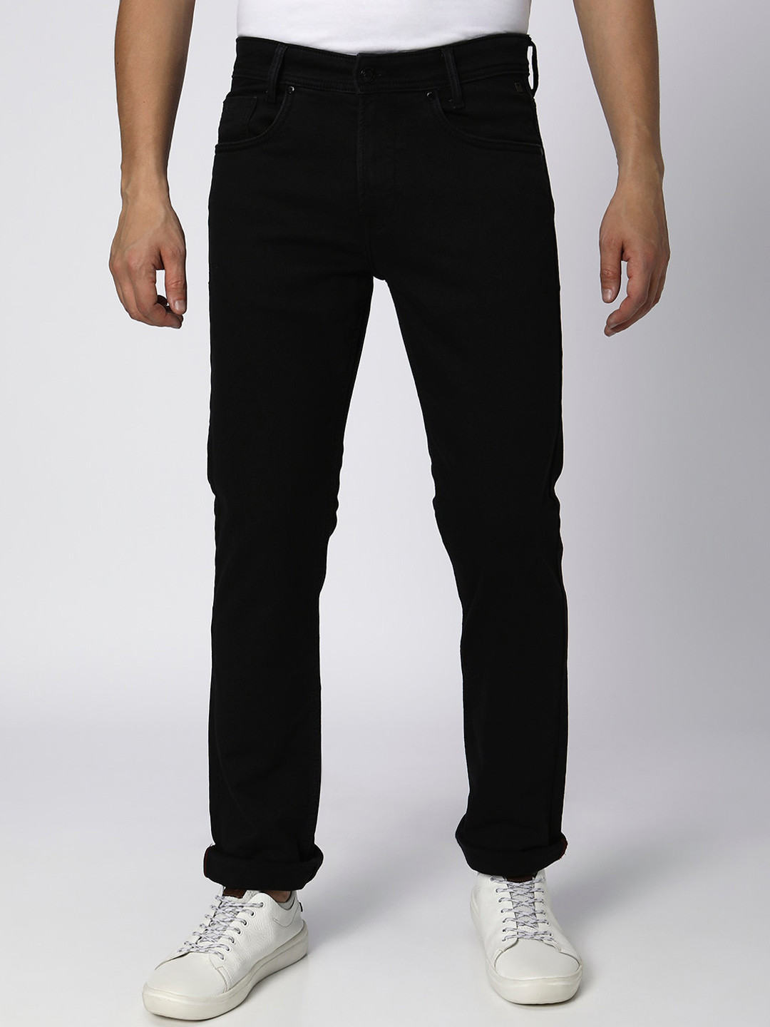 Buy Mufti Men Straight Fit Stretchable Clean Look Jeans - Jeans for Men ...