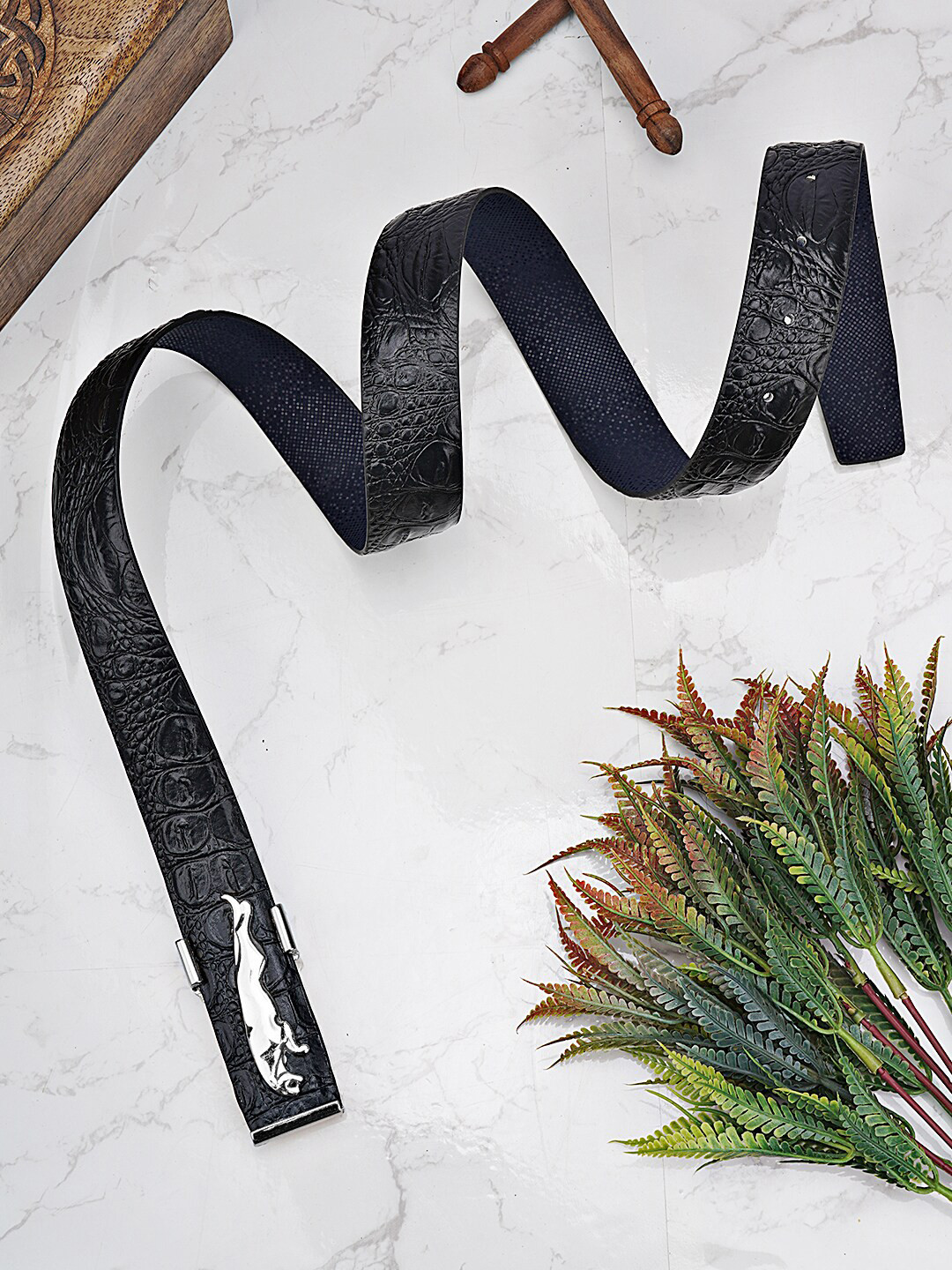 Buy Kastner Men Textured Belt With Push Pin Closure - Belts for Men ...