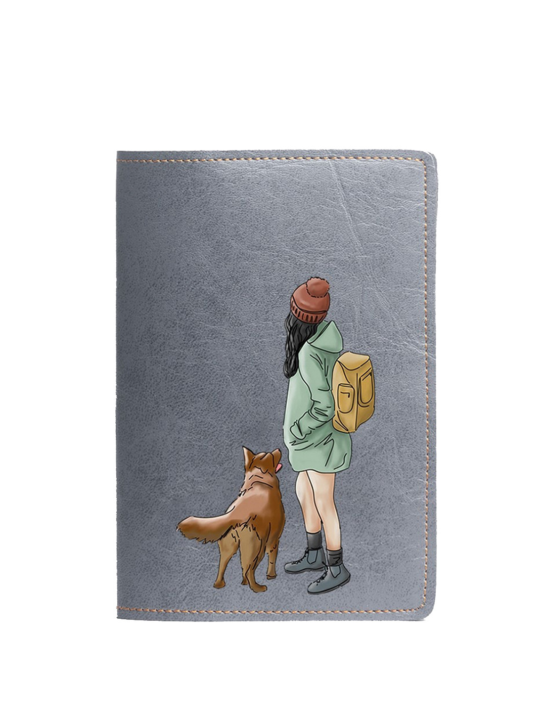 Buy THE MESSY CORNER Women Printed Vegan Leather Passport Cover ...
