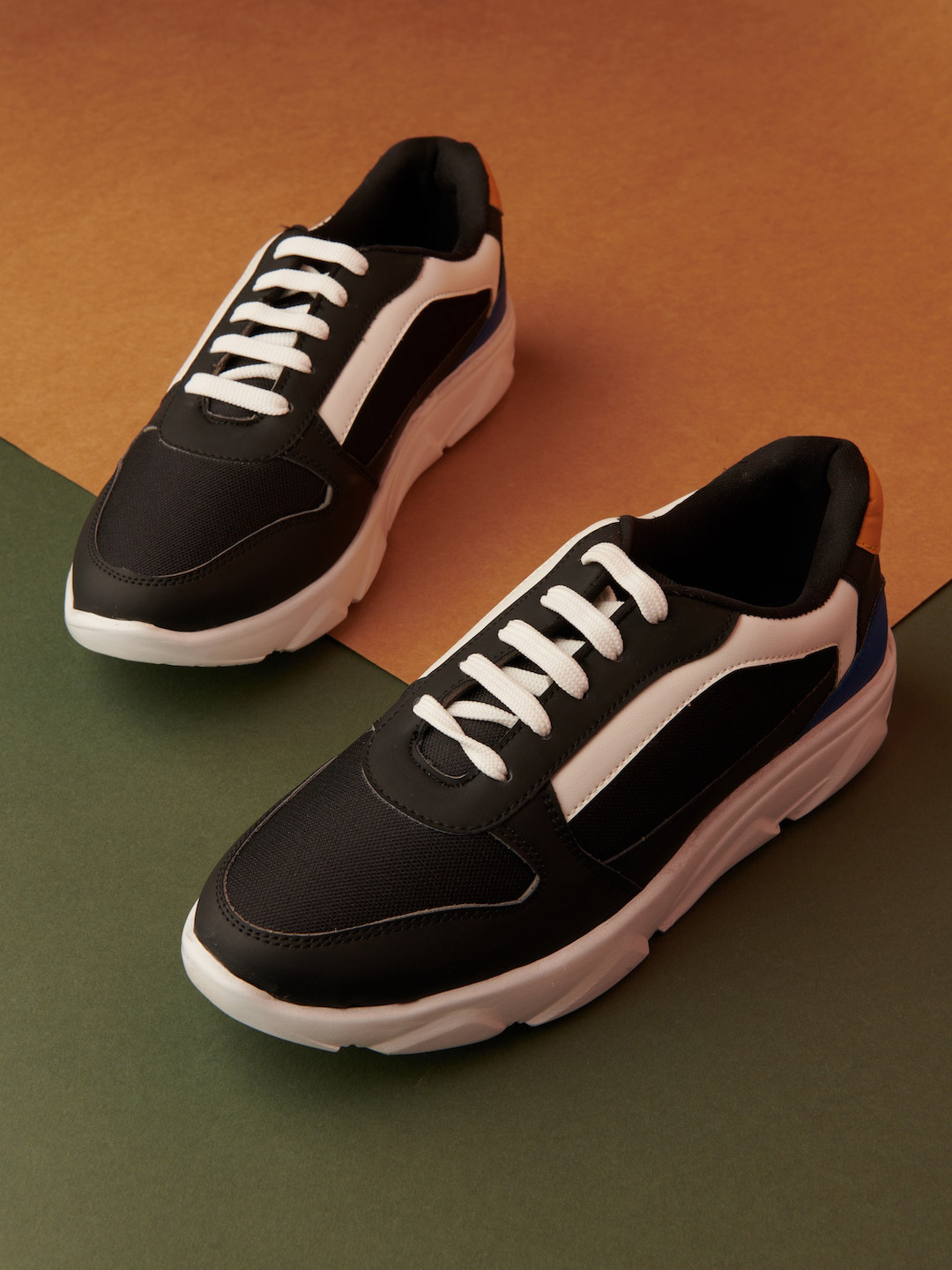 Buy HIGHLANDER COLORBLOCKED LACE UP SNEAKERS - Casual Shoes for Men ...