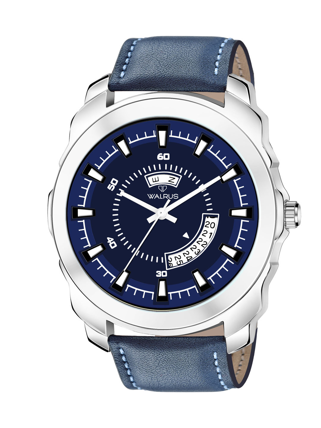 Buy Walrus Men Round Dial Date Aperture Analogue Watch WWTM MVRK XVIII ...