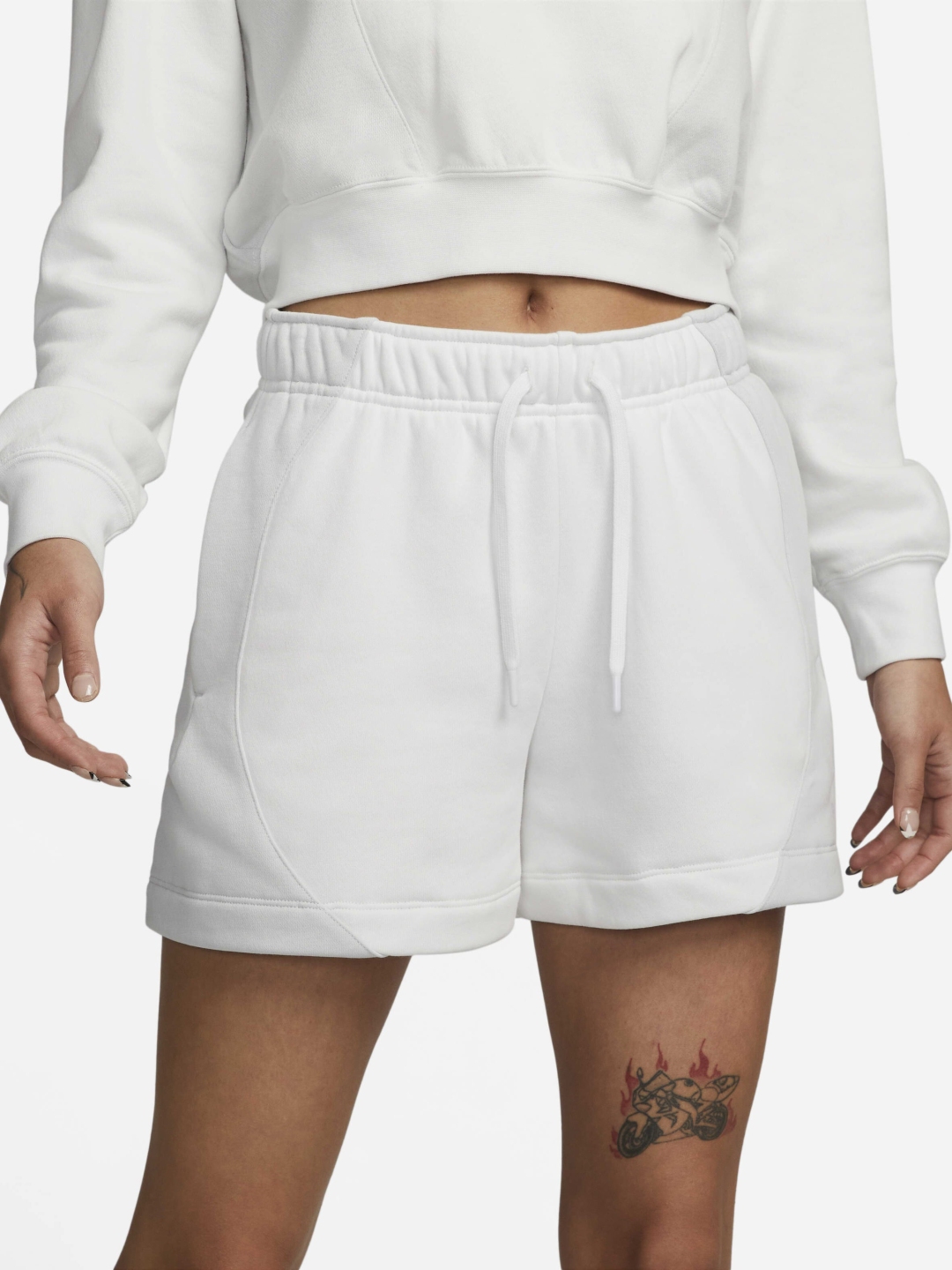 Buy Nike Women Air Fleece Mid Rise Training Shorts Shorts For Women 23185236 Myntra