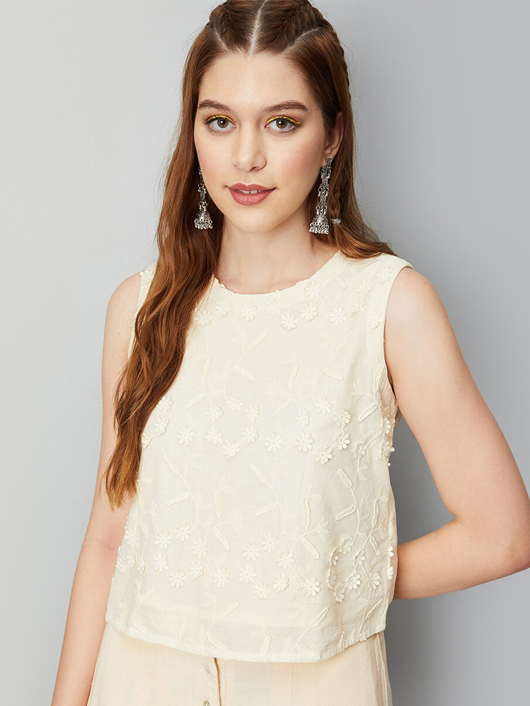 Buy Max Self Design Pure Cotton Top - Tops for Women 23187316 | Myntra