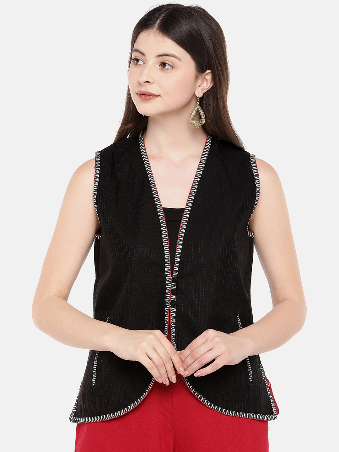 Buy Biba Women Black Solid Tailored Jacket - Jackets for Women 2318819 ...