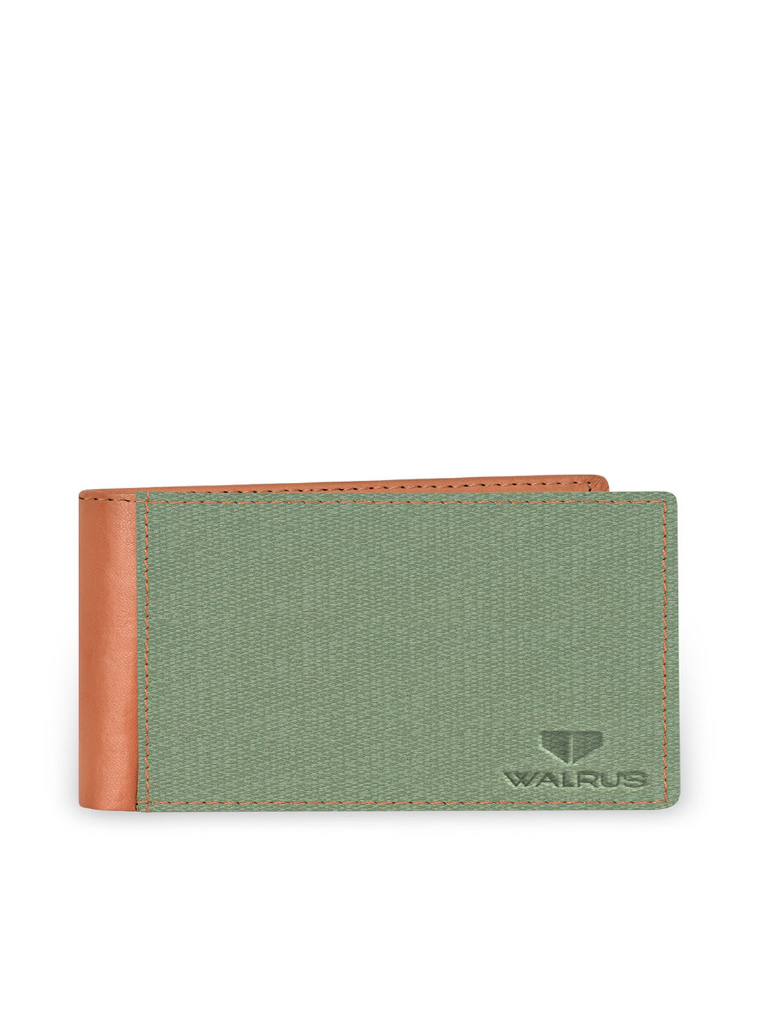 Buy Walrus Men Colourblocked Vegan Leather Two Fold Wallet With SIM ...