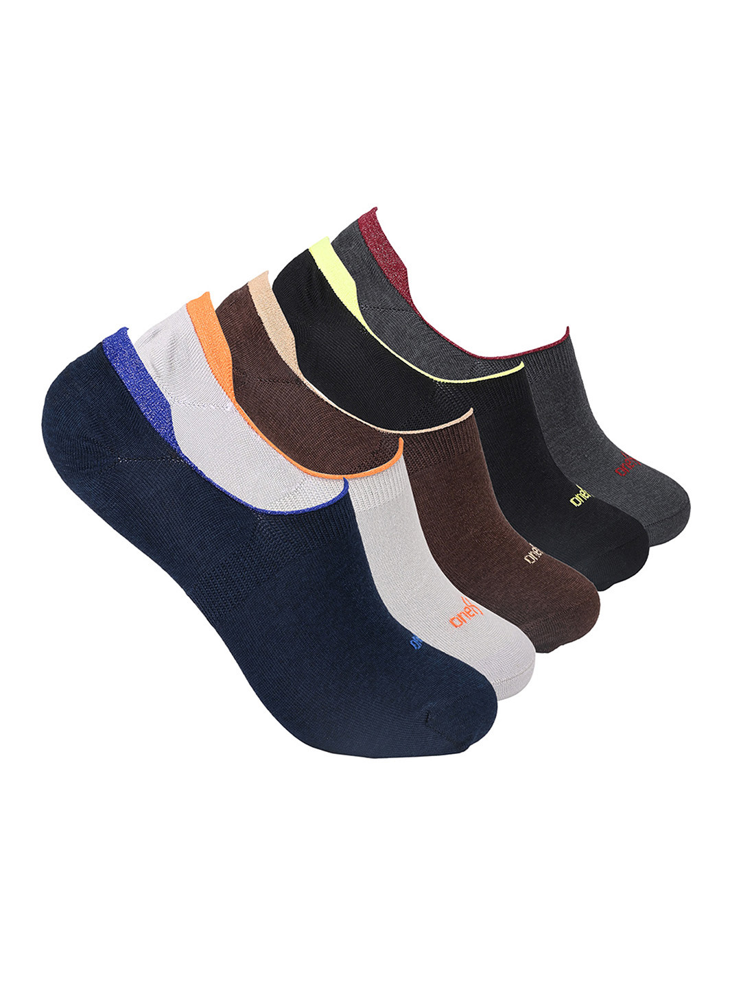 Buy One8 Men Pack Of 5 Assorted Shoe Liners Socks - Socks for Men ...