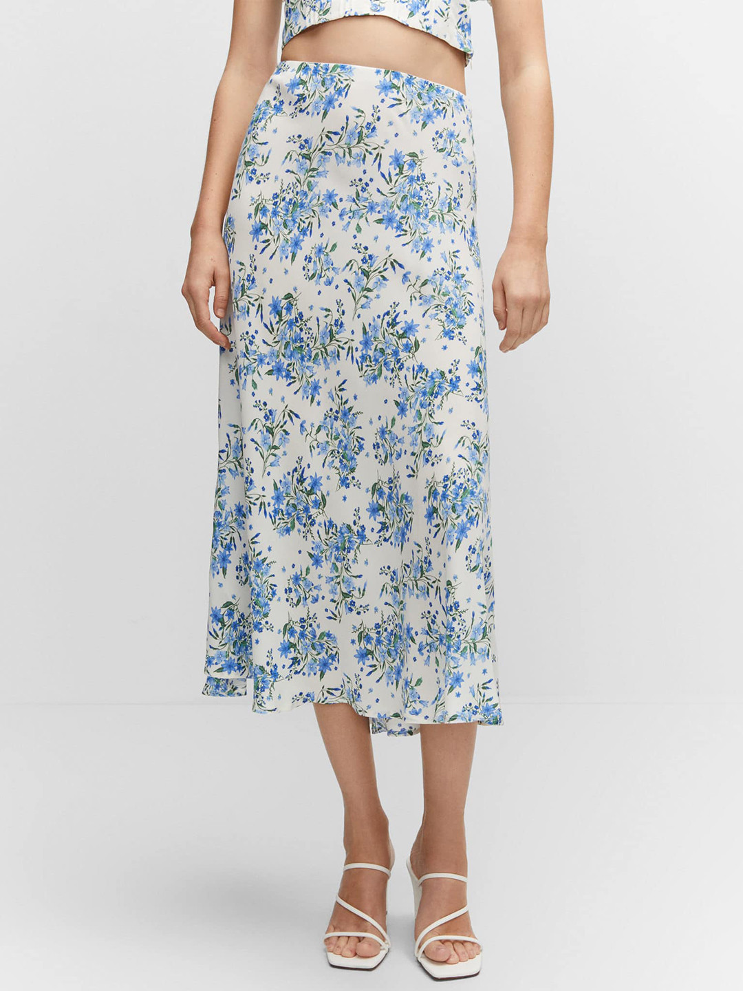 Buy MANGO Floral Print A Line Midi Skirt - Skirts for Women 23198348 ...