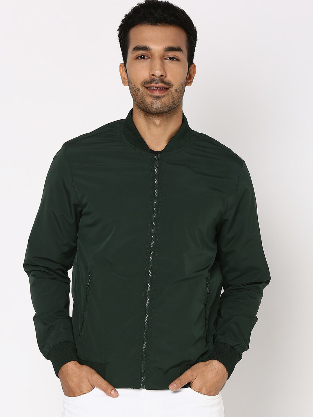 Buy Mufti Stand Collar Lightweight Bomber Jacket - Jackets for Men ...