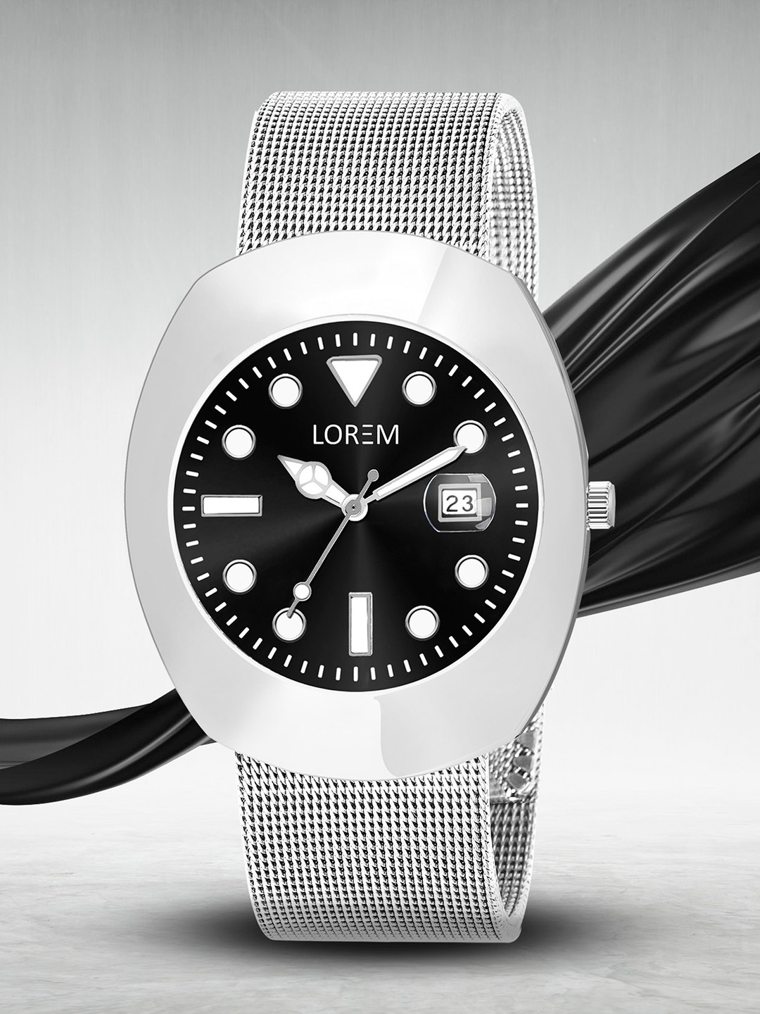 Buy LOREM Men Stainless Steel Bracelet Style Straps Analogue Watch ...