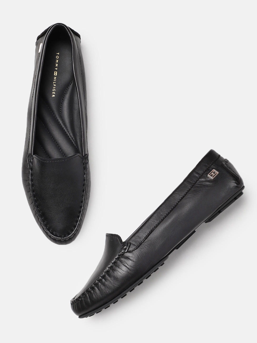 Buy Tommy Hilfiger Women Essential Chic Mocassin Solid Loafer Style ...