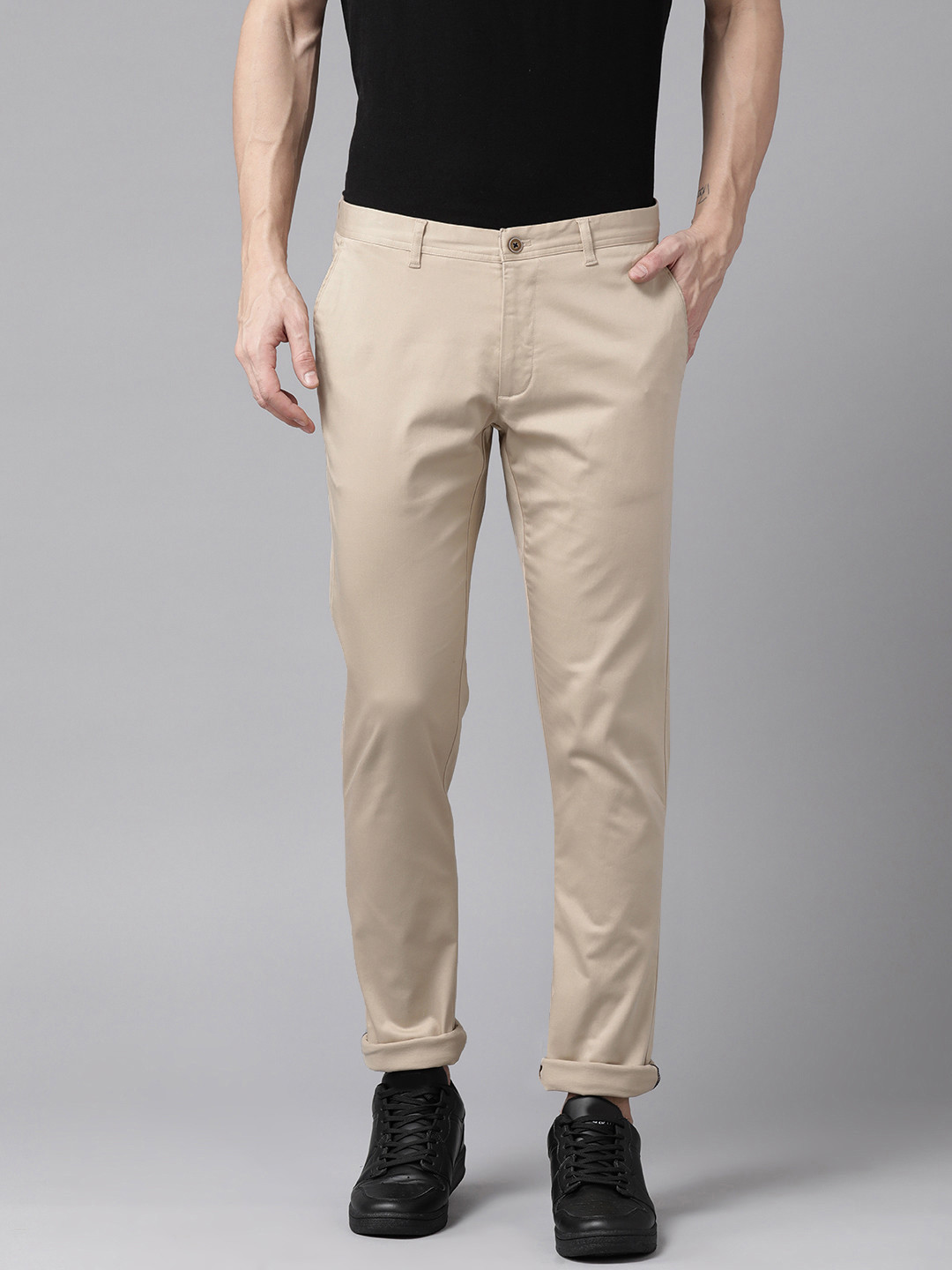 Buy Blackberrys Men B 91 Skinny Fit Trousers - Trousers for Men ...