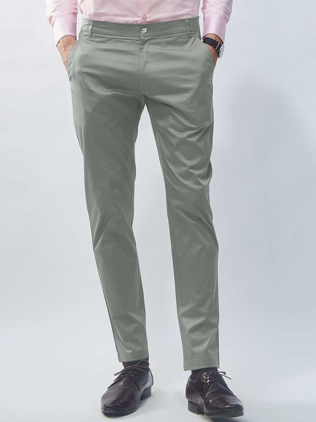 Buy Beyours Men Comfort Regular Fit Mid Rise Chino Trousers - Trousers ...