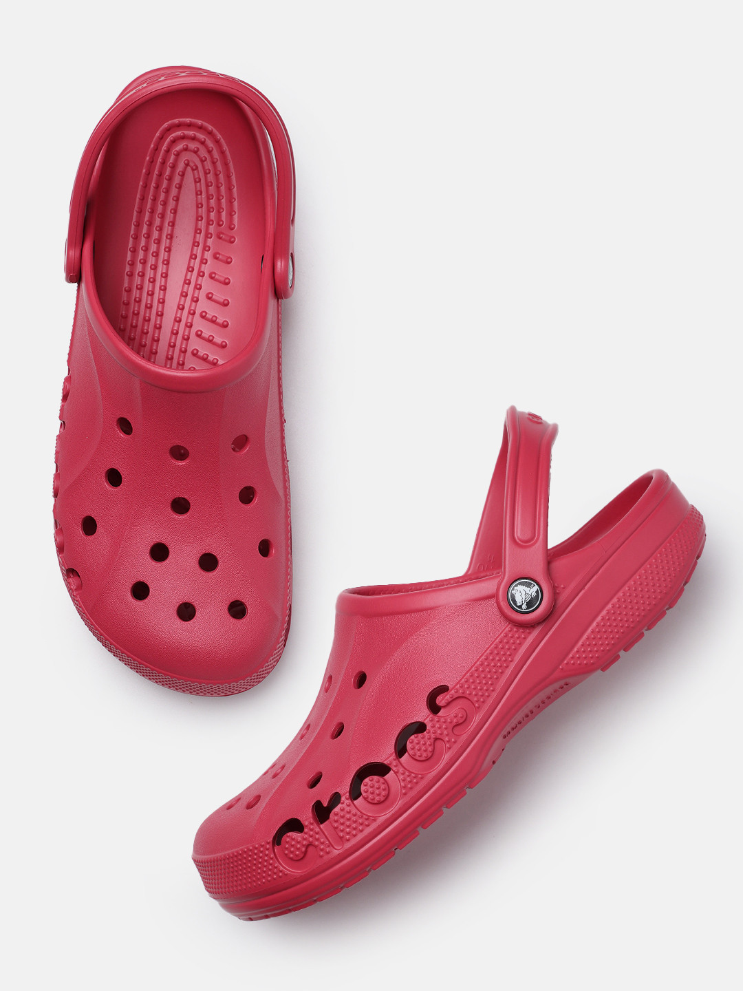 Buy Crocs Men Solid Laser Cut Croslite Clogs - Flip Flops for Men ...