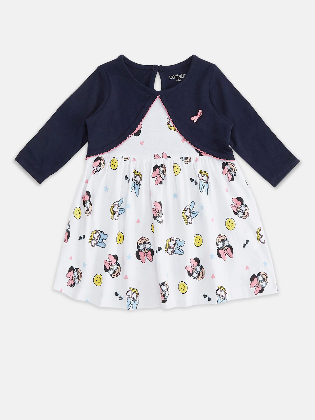 Buy Pantaloons Baby White Print Fit & Flare Dress - Dresses for Girls ...