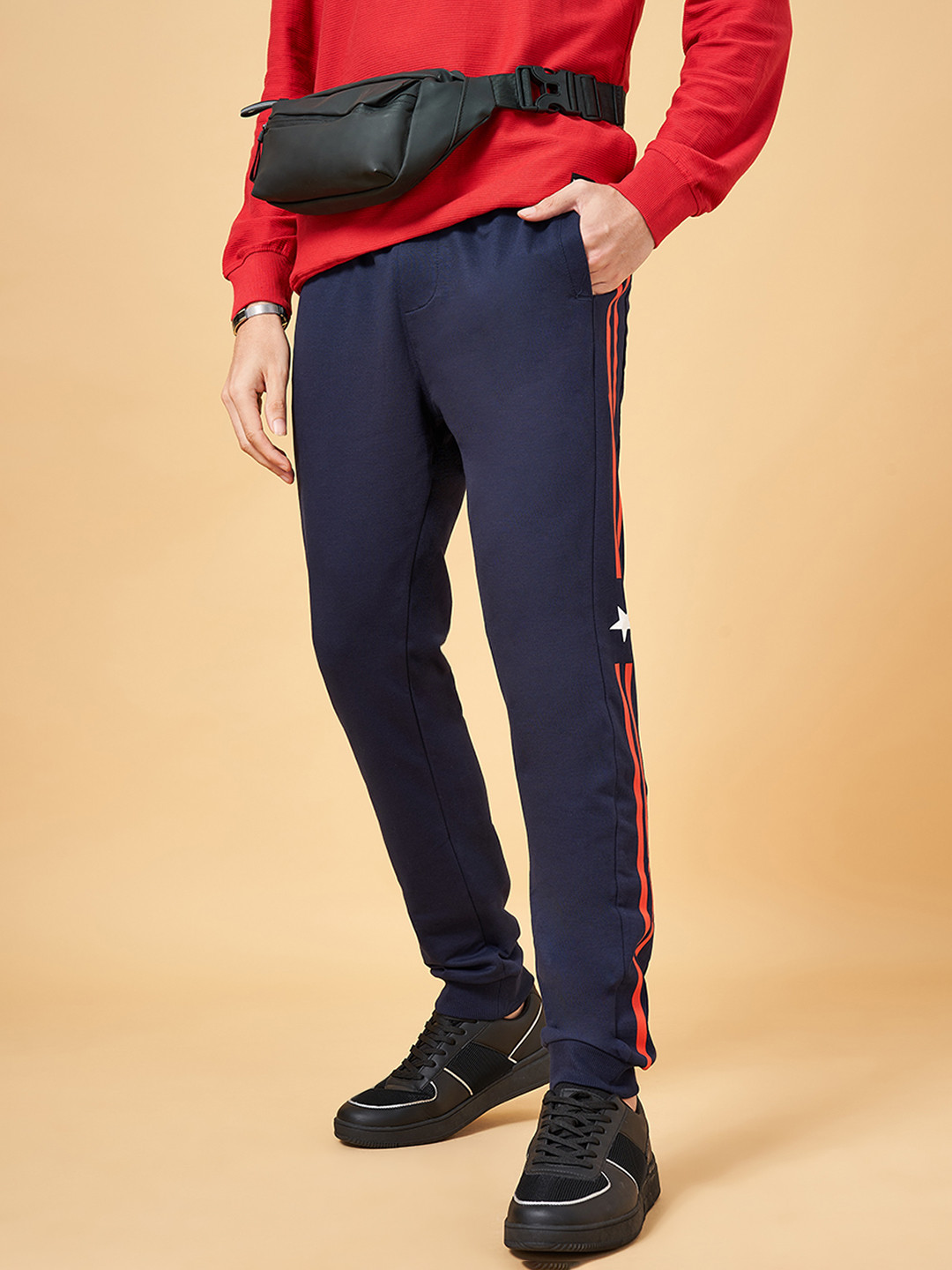 Buy SF JEANS Pantaloons Men Slim Fit Captain America Printed Cotton ...