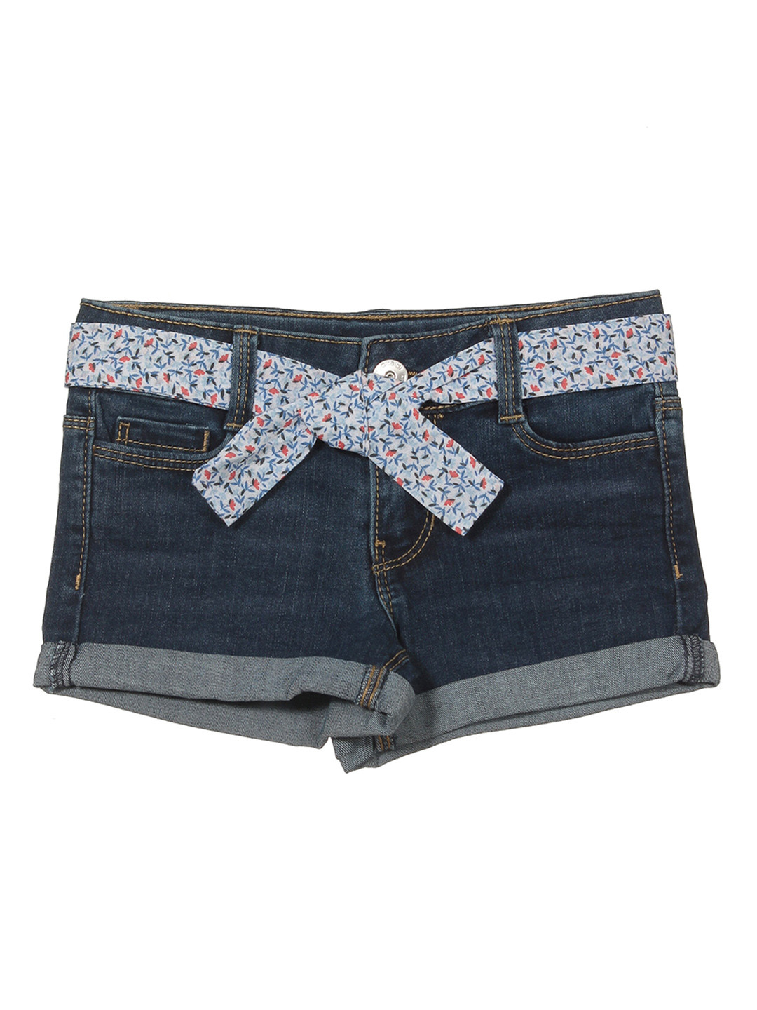 Buy Lil Lollipop Girls Mid Rise Pure Cotton Denim Shorts - Shorts for ...