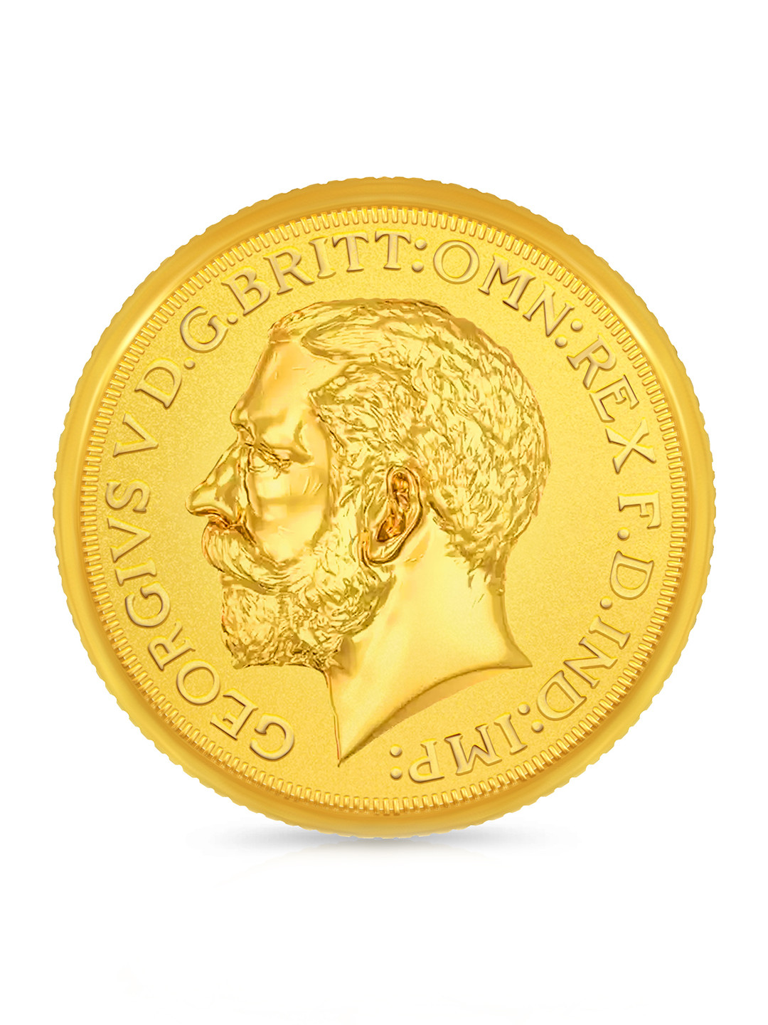 Buy BHIMA BIS Hallmark 22K 916 Purity George Head Gold Coin 4 Gram ...