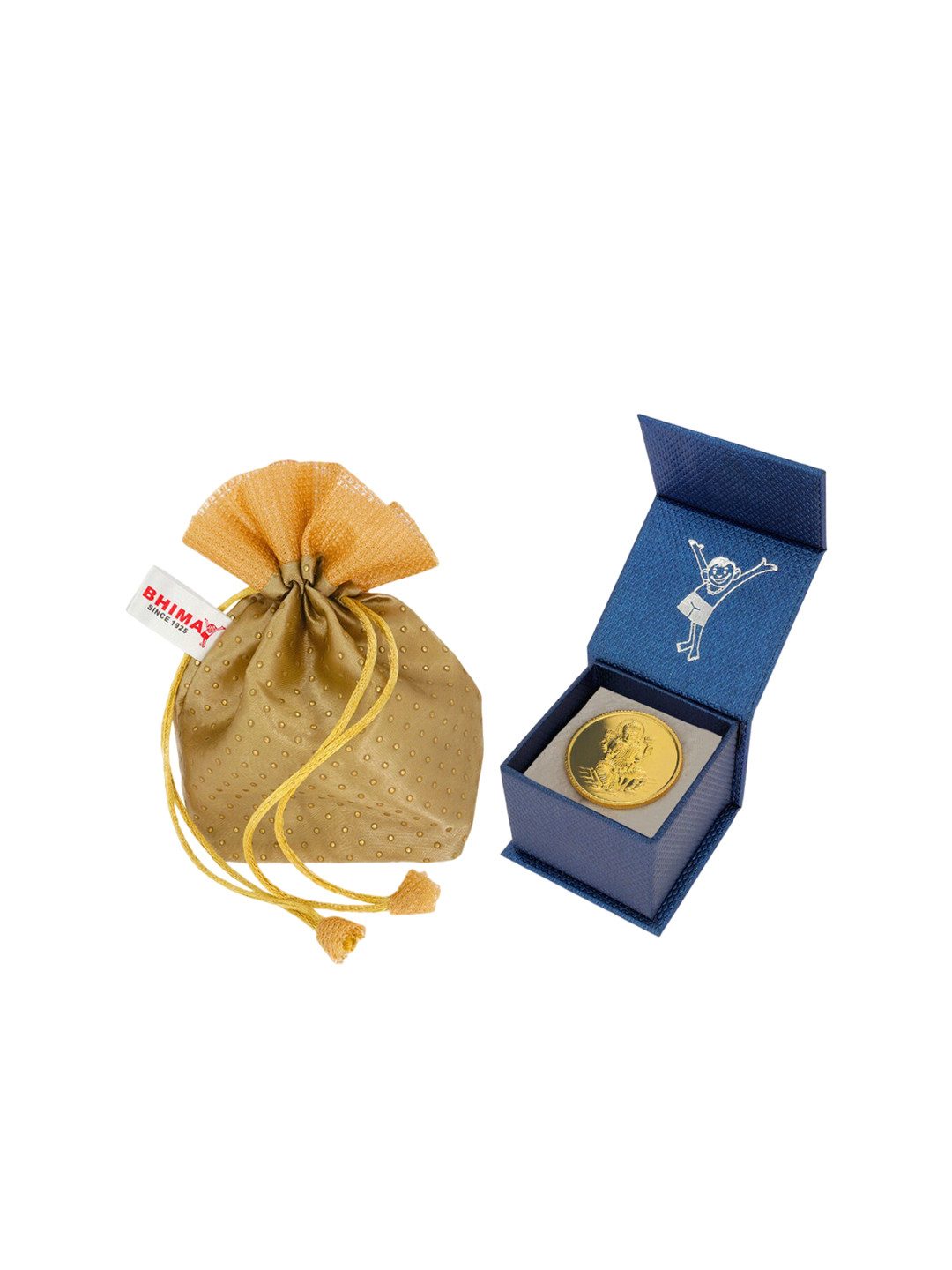 Buy BHIMA BIS Hallmark 22K 916 Purity Lakshmi Gold Coin 4 Gram - Gold ...