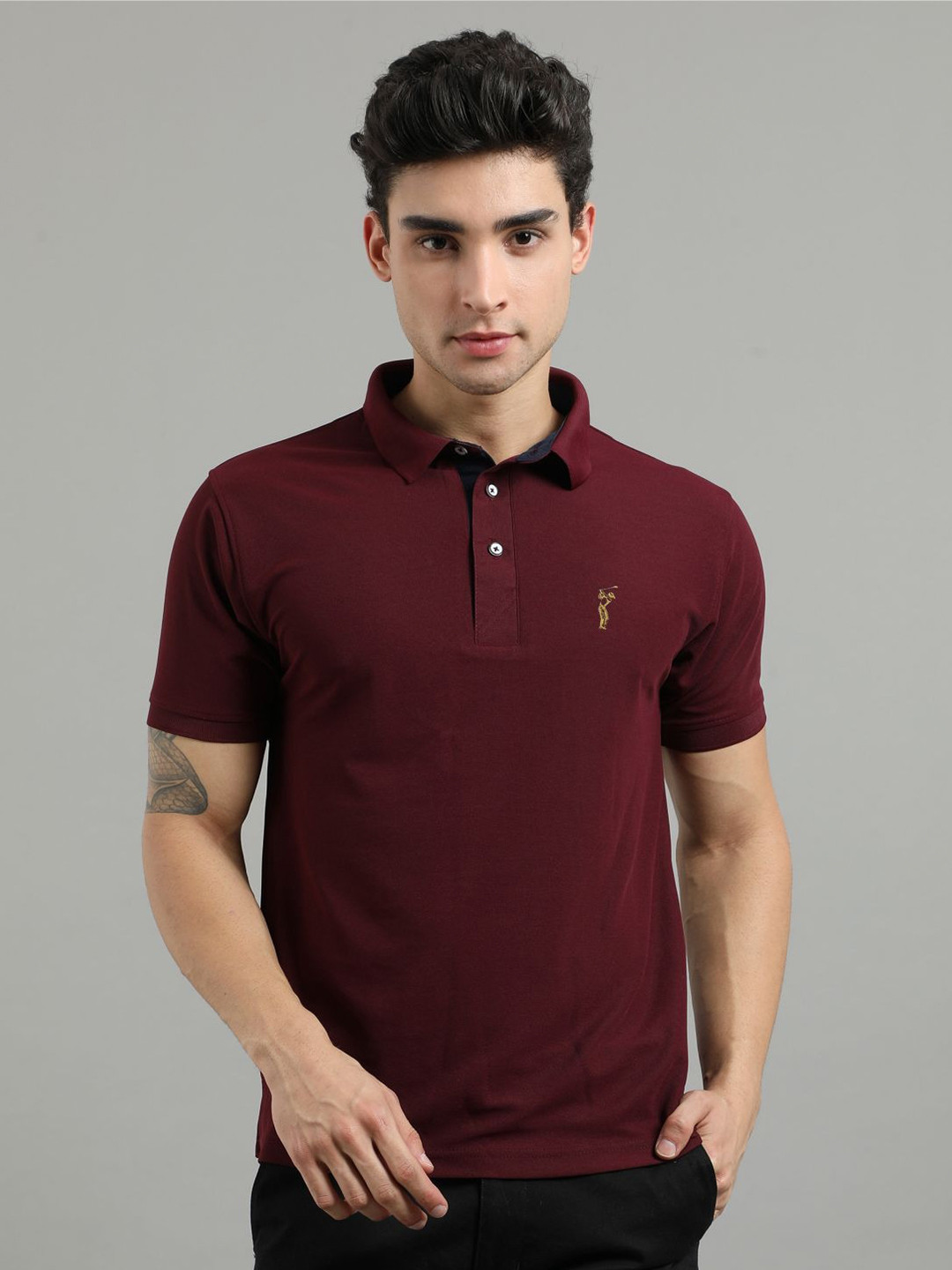 Buy STELLERS Polo Collar Dry Fit T Shirt - Tshirts for Men 23253870 ...