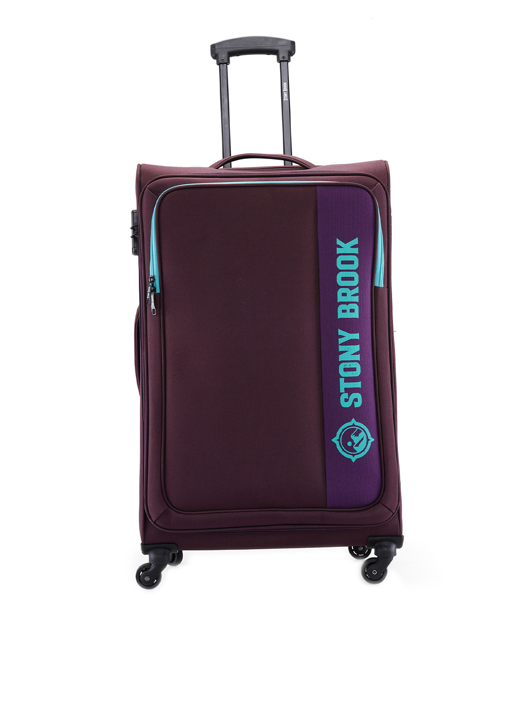 Buy Stony Brook By Nasher Miles Brand Logo Printed Soft Sided Trolley ...