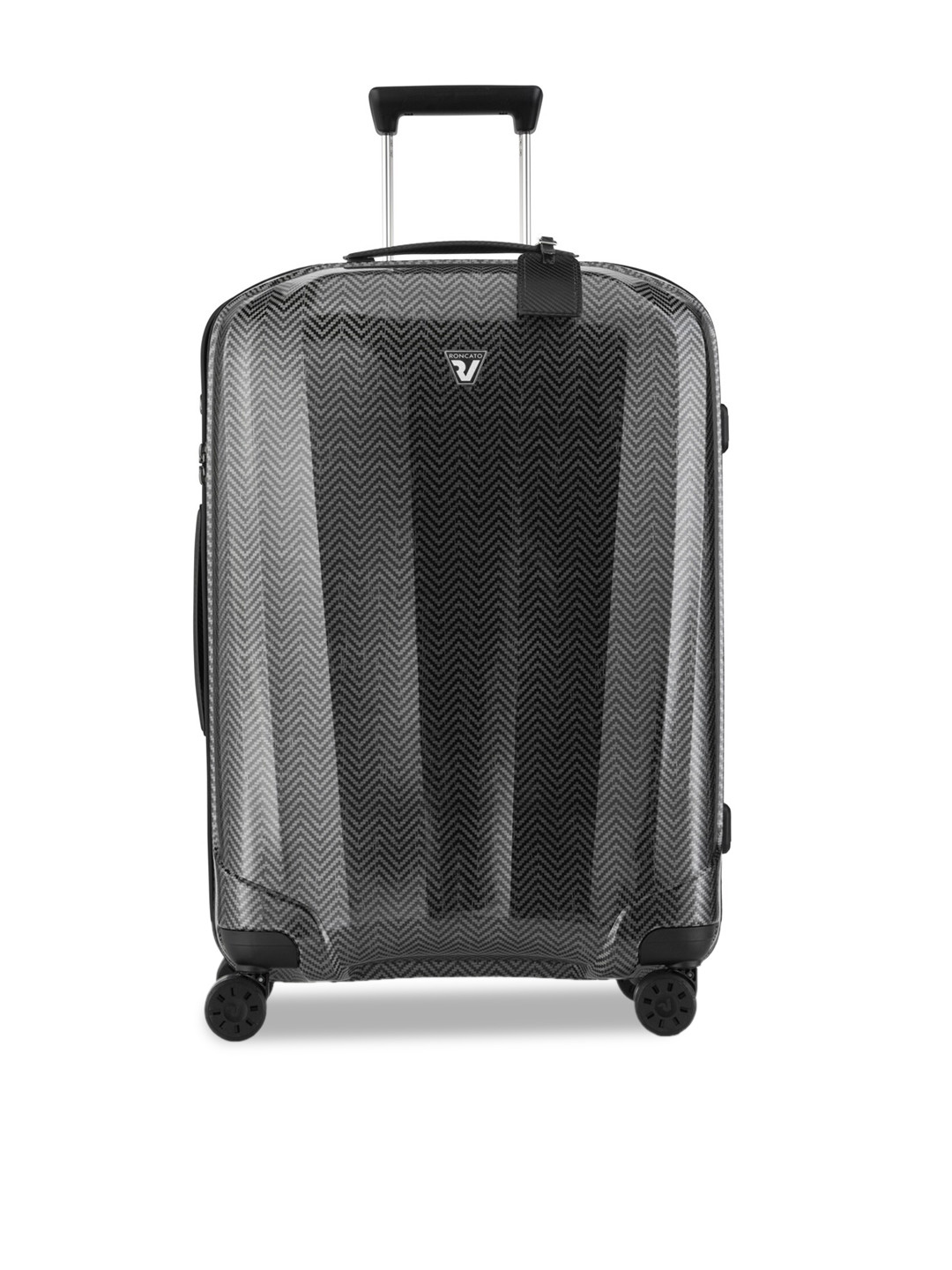 Buy RONCATOWe Are Texture Platinum Hard Sided Medium Trolley Suitcase ...