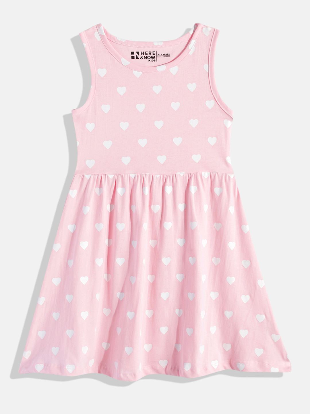 Buy HERE&NOW Printed Cotton A Line Dress - Dresses for Girls 23258346 ...