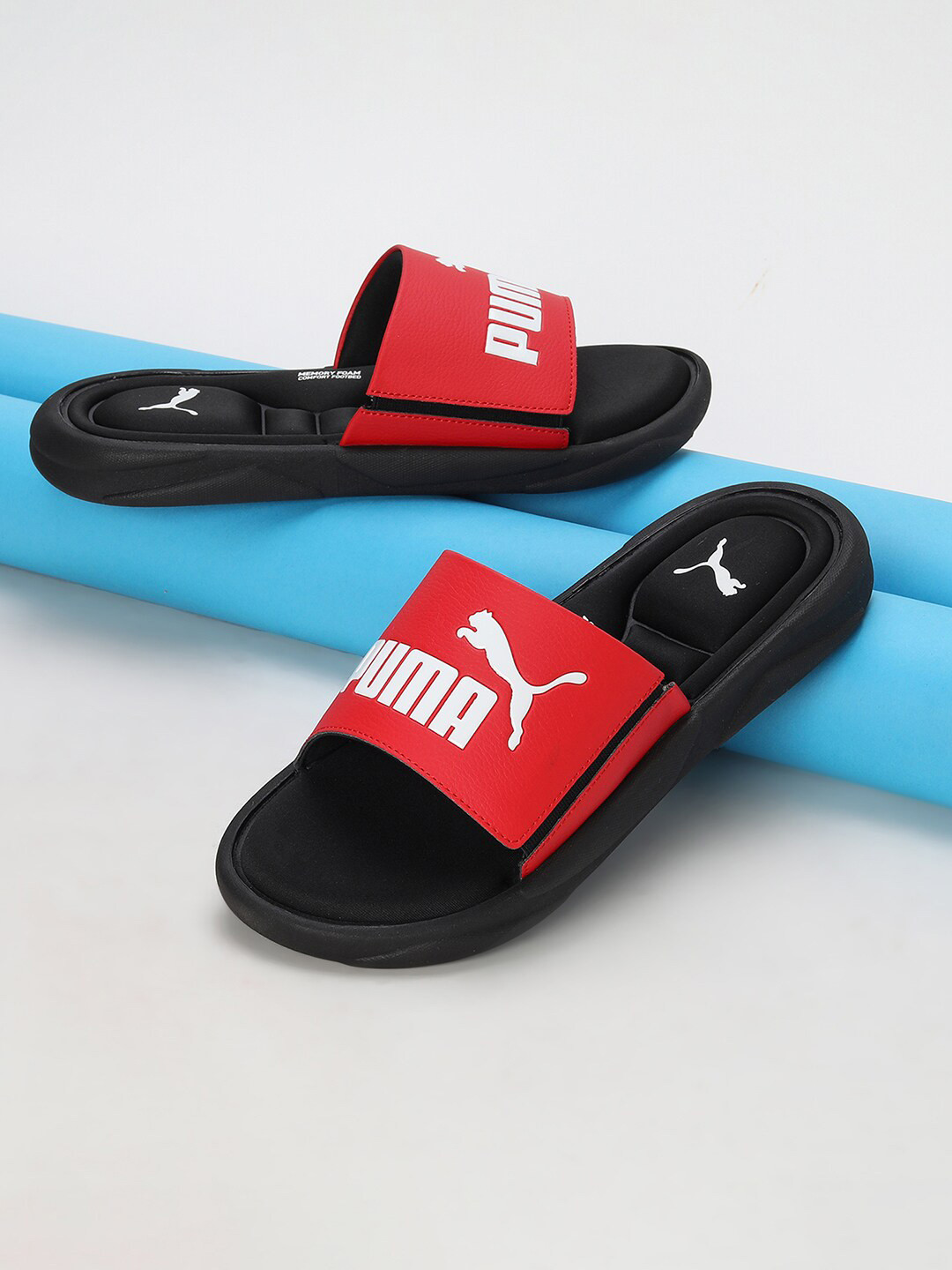 Buy Puma Royalcat Memory Foam Sliders - Flip Flops for Unisex 23258460 ...