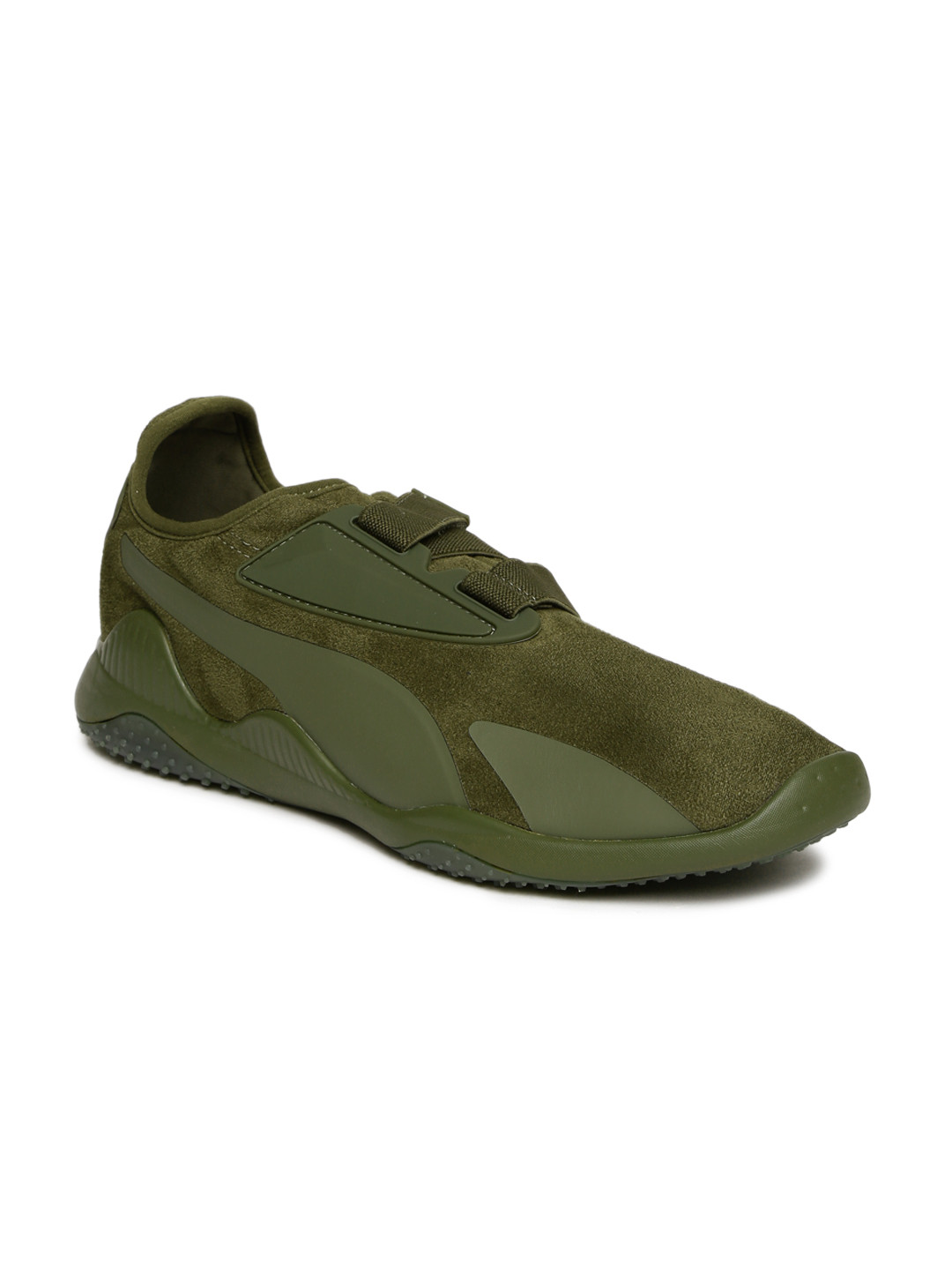 Buy Puma Unisex Olive Green Mostro Hypernature Suede Sneakers - Casual ...