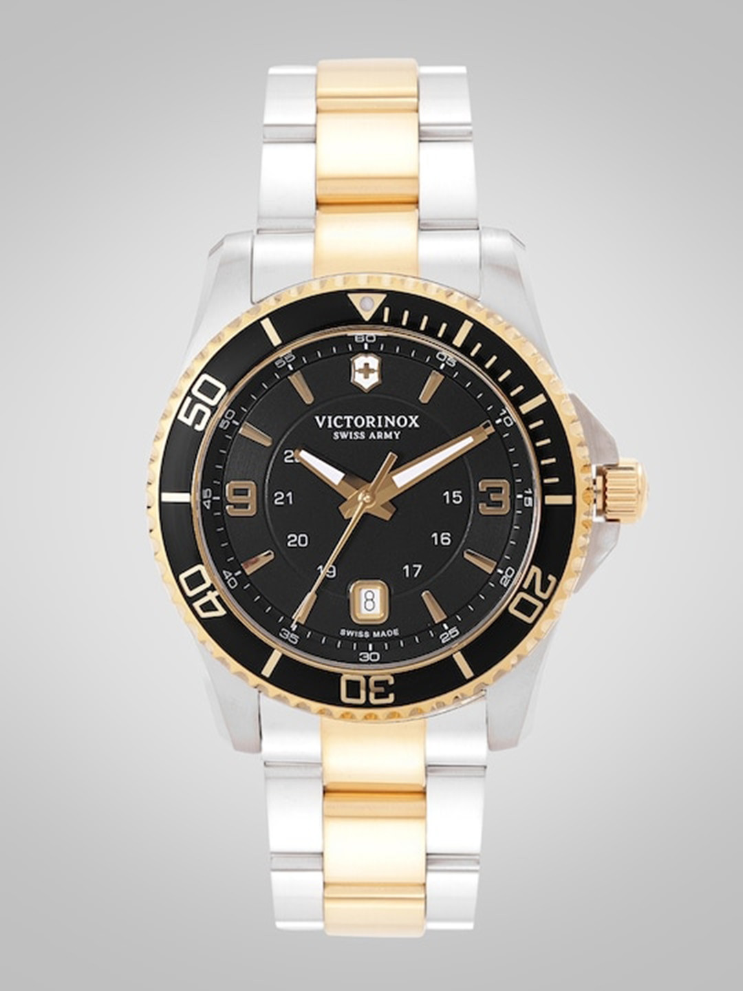 Buy Victorinox Men Stainless Steel Bracelet Style Straps Analogue Watch ...