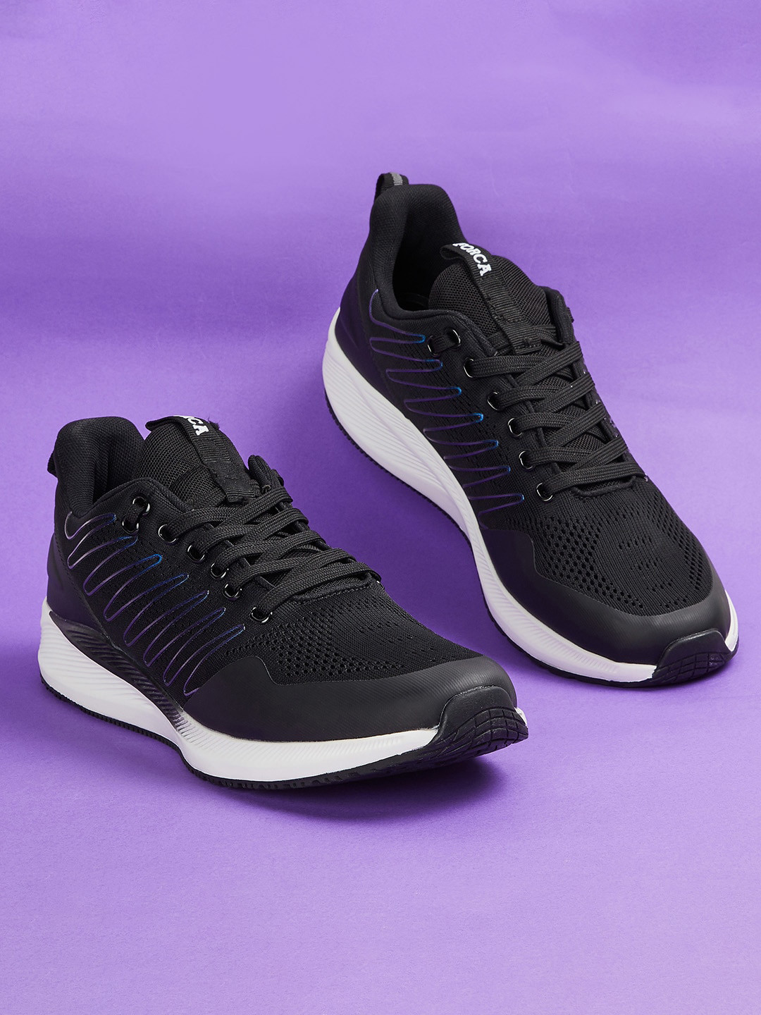 Buy Forca By Lifestyle Men Woven Design Comfort Insole Fabric Contrast ...