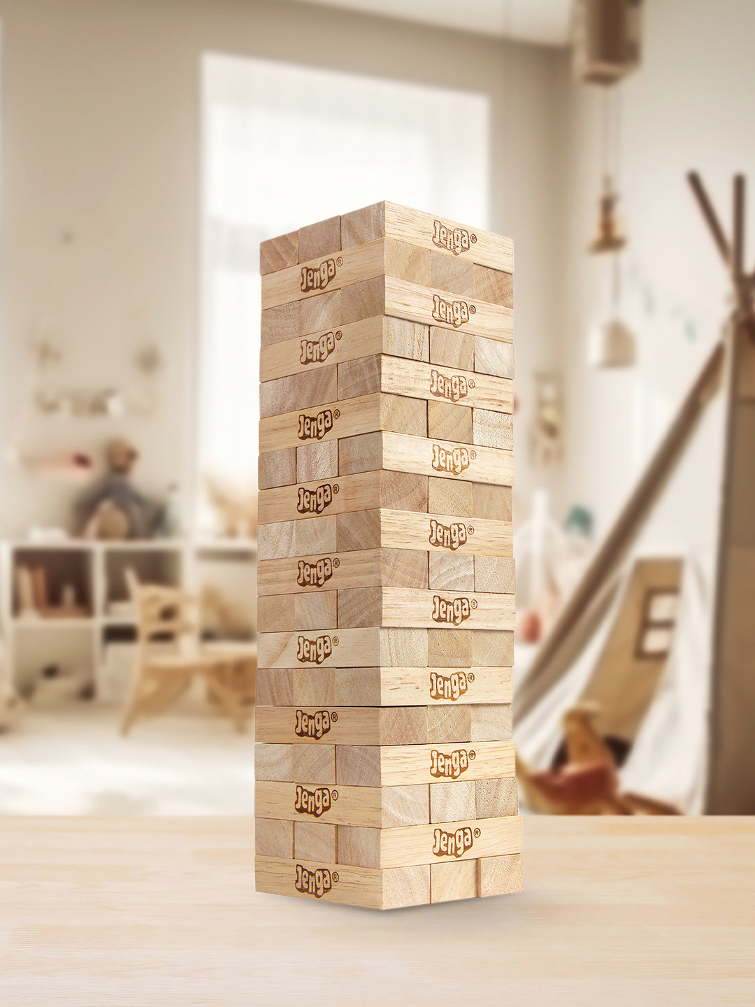 Buy Hasbro Gaming Jenga Tube Stacking Tower Game For Kids Ages 6 And Up ...