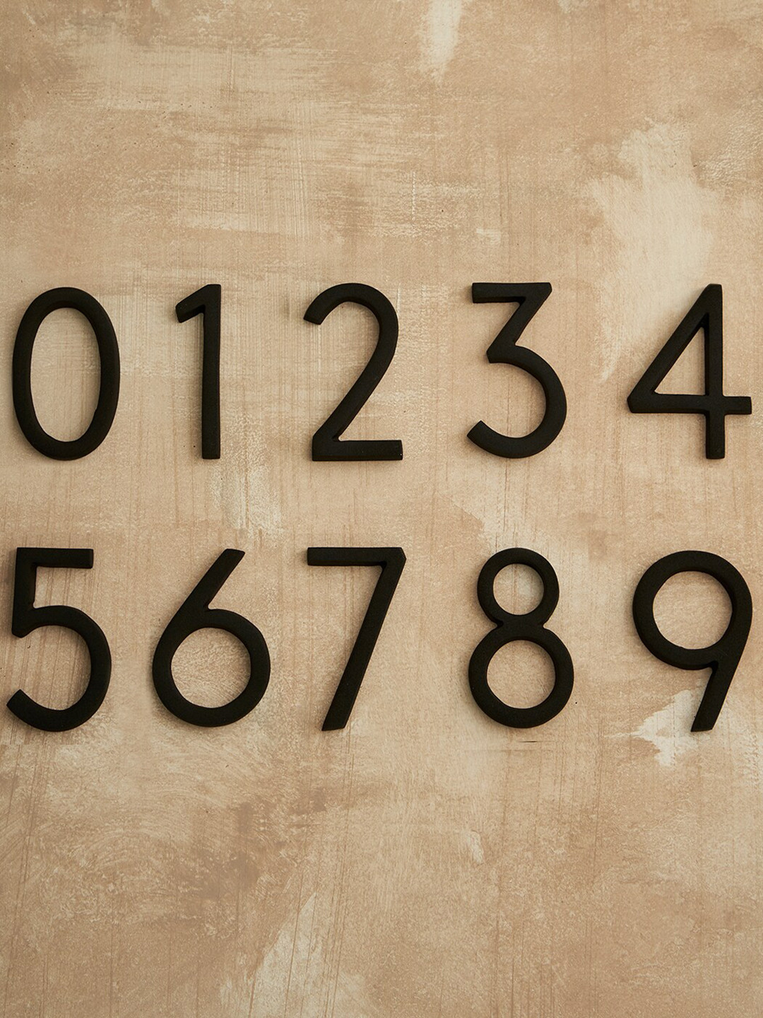 Buy DecorTwist Aurele Black Modern Number 4 Wall Plate - Wall Decor for ...