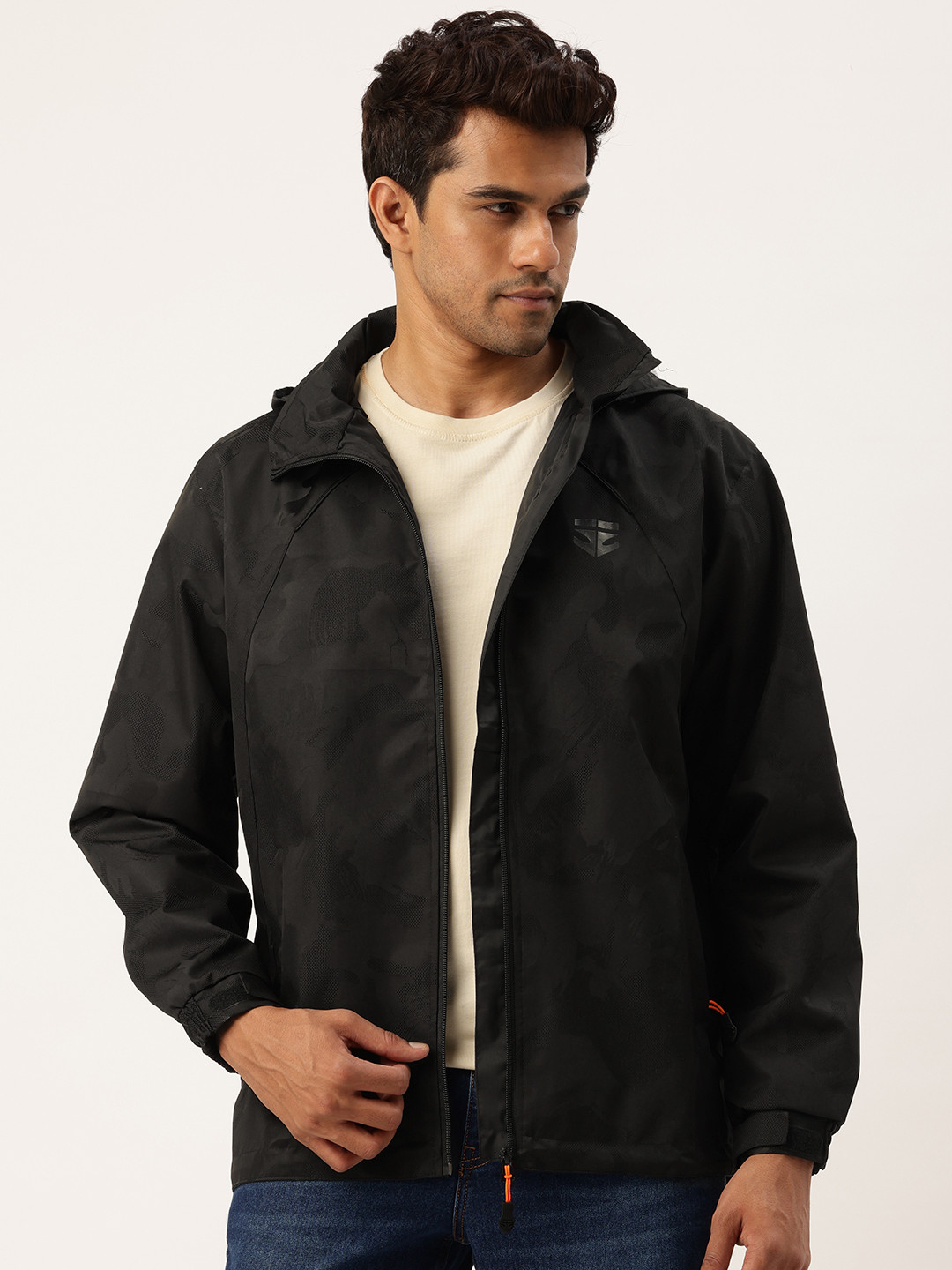 Buy Sports52 Wear Self Design Hooded Rain Jacket - Rain Jacket for Men ...