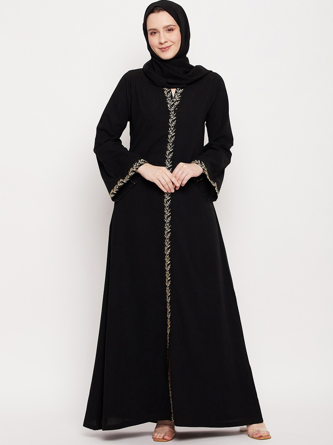 Buy NABIA Nida Matte Fabric Abaya Burqa - Burqas for Women 23307564 ...