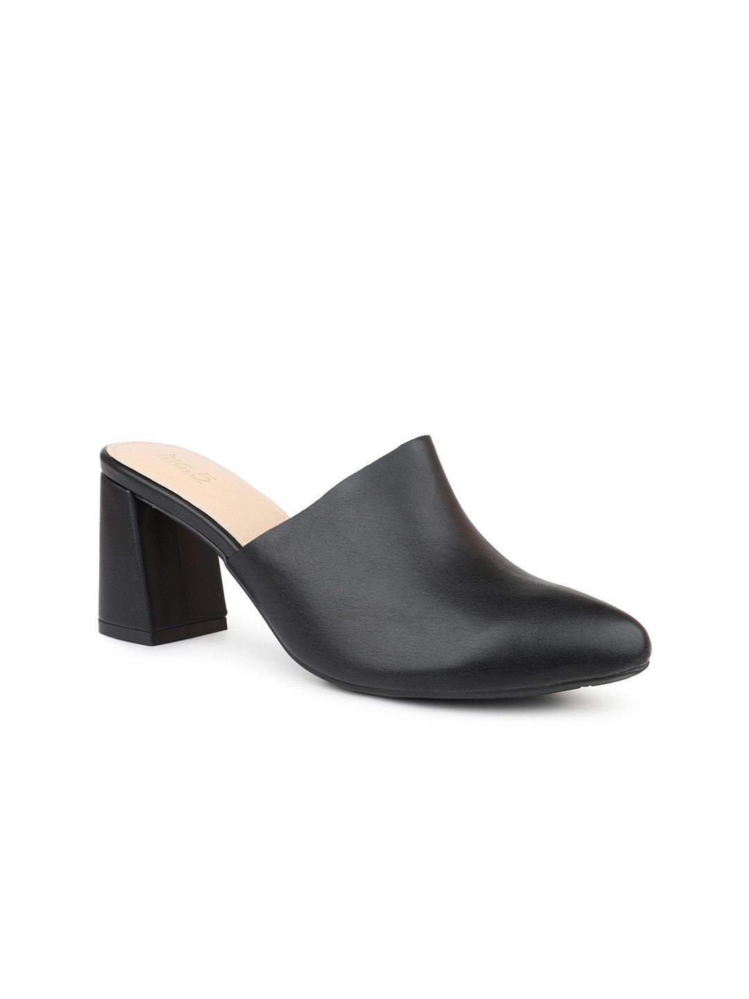 Buy Inc 5 Pointed Toe Block Heel Mules - Heels for Women 23307828 | Myntra