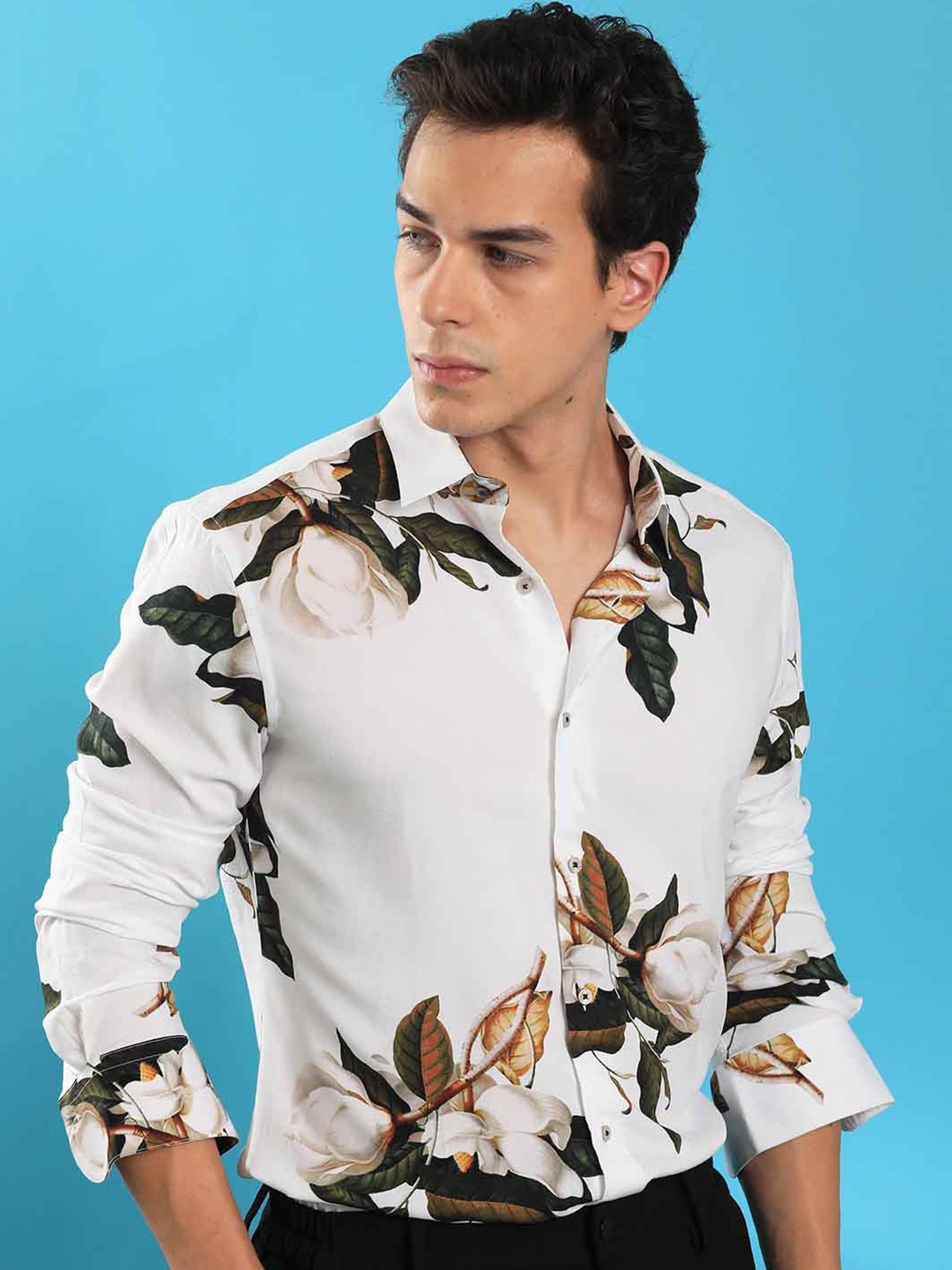 Buy Rare Rabbit Floral Printed Cotton Shirt Shirts For Men 23309620