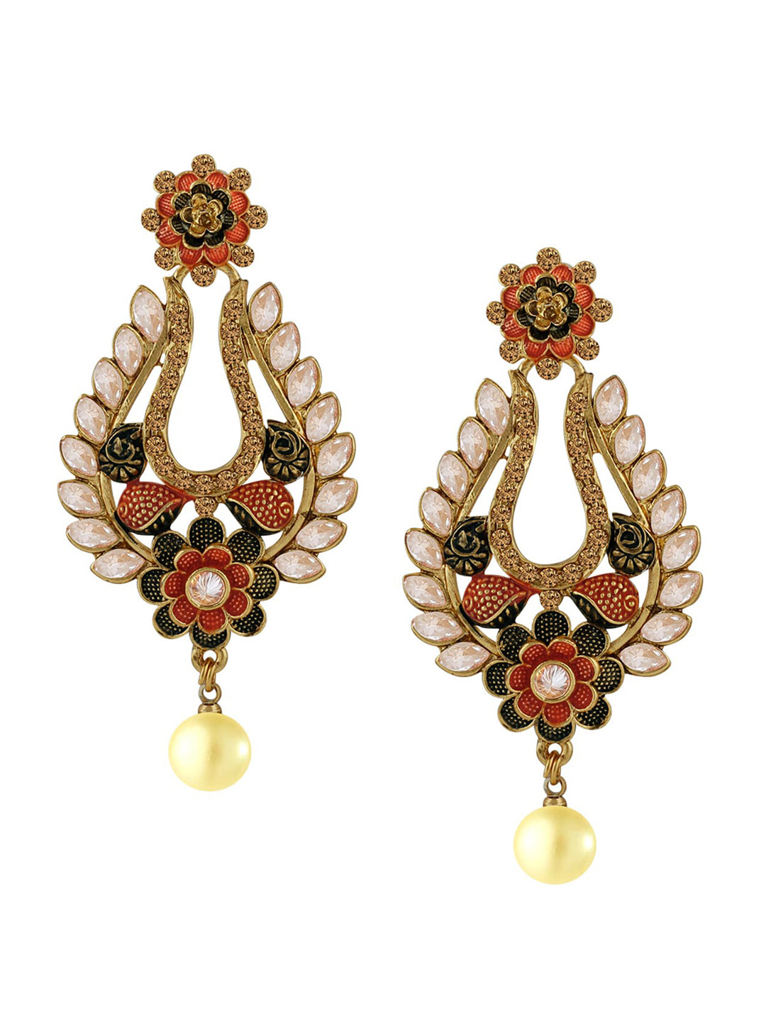 Buy Alamod Gold Plated Classic Drop Earrings - Earrings for Women ...