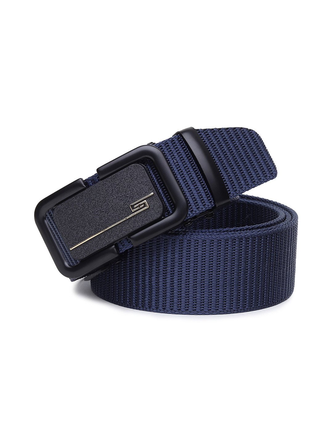 Buy HENEDA Men Textured Auto Lock Buckle Belt - Belts for Men 23321148 ...