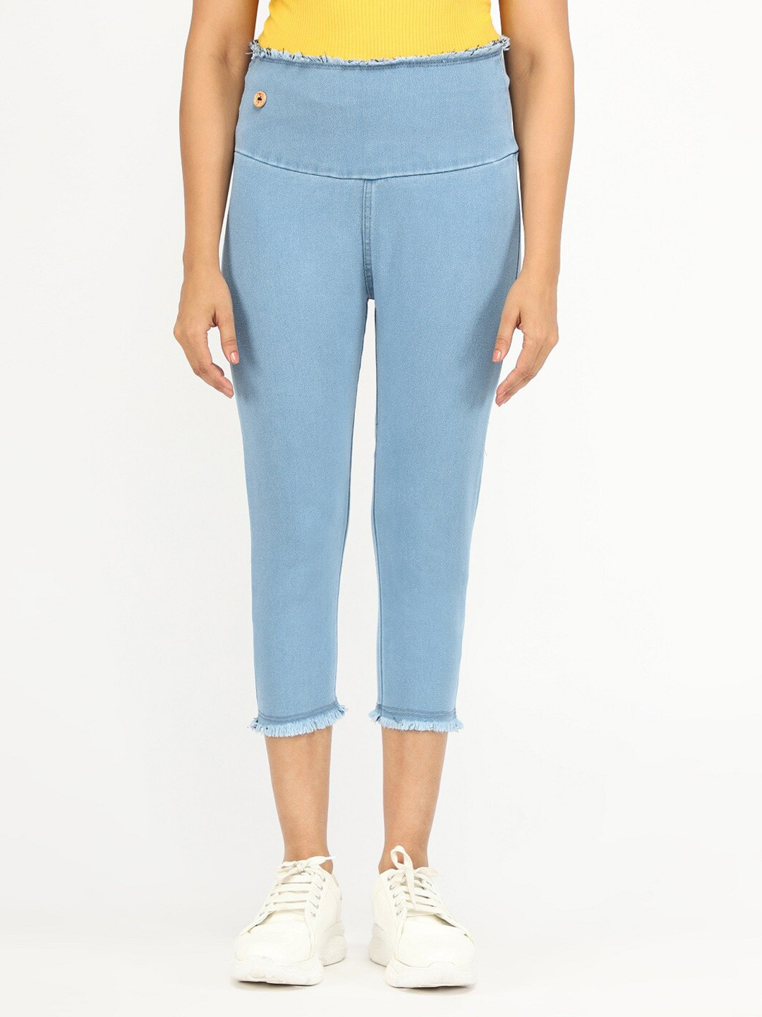 Buy BAESD Women Mid Rise Cotton Capris - Capris for Women 23321374 | Myntra