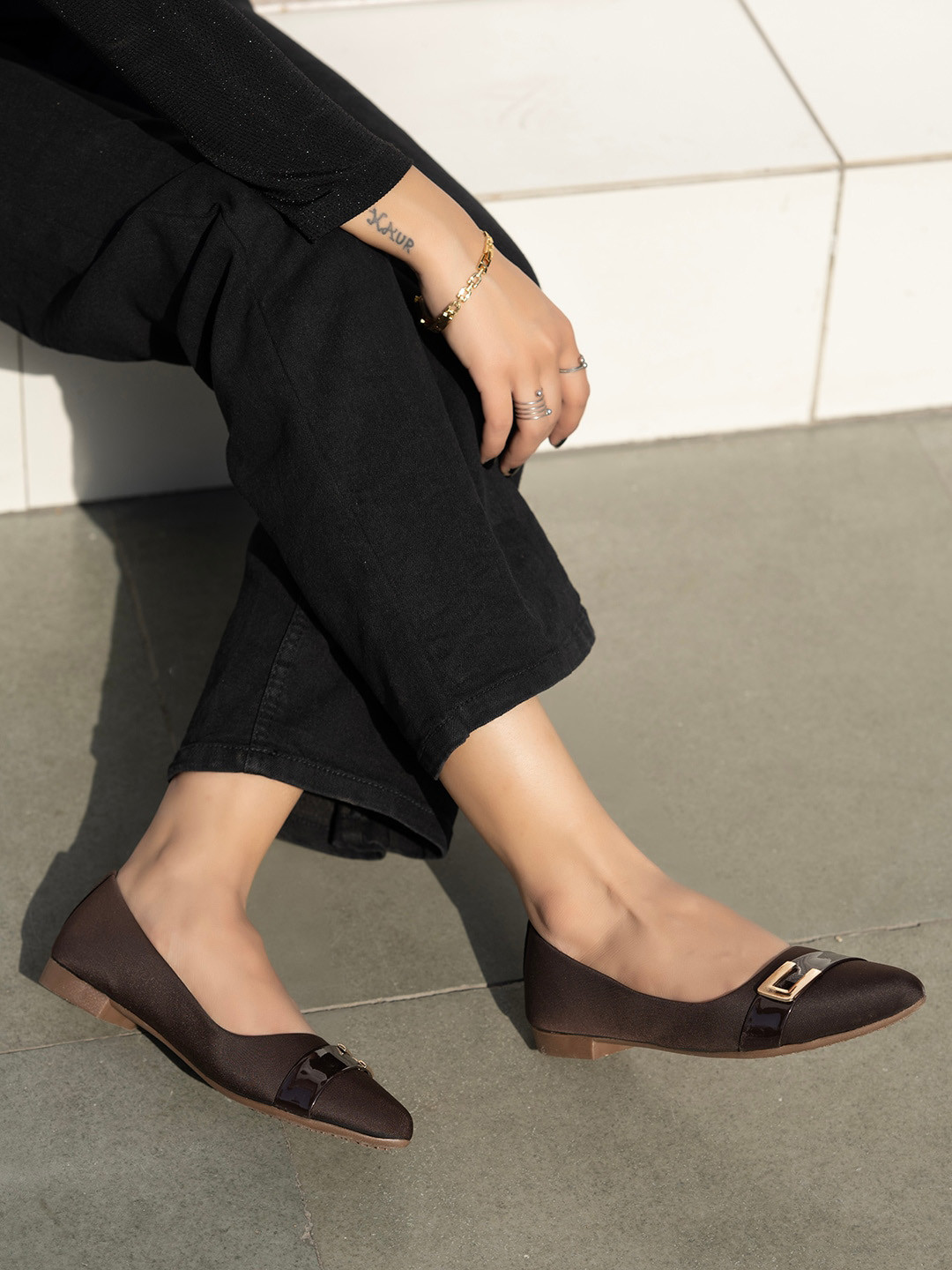 Buy Shoetopia Buckled Pointed Toe Ballerinas - Ballerinas for Girls ...