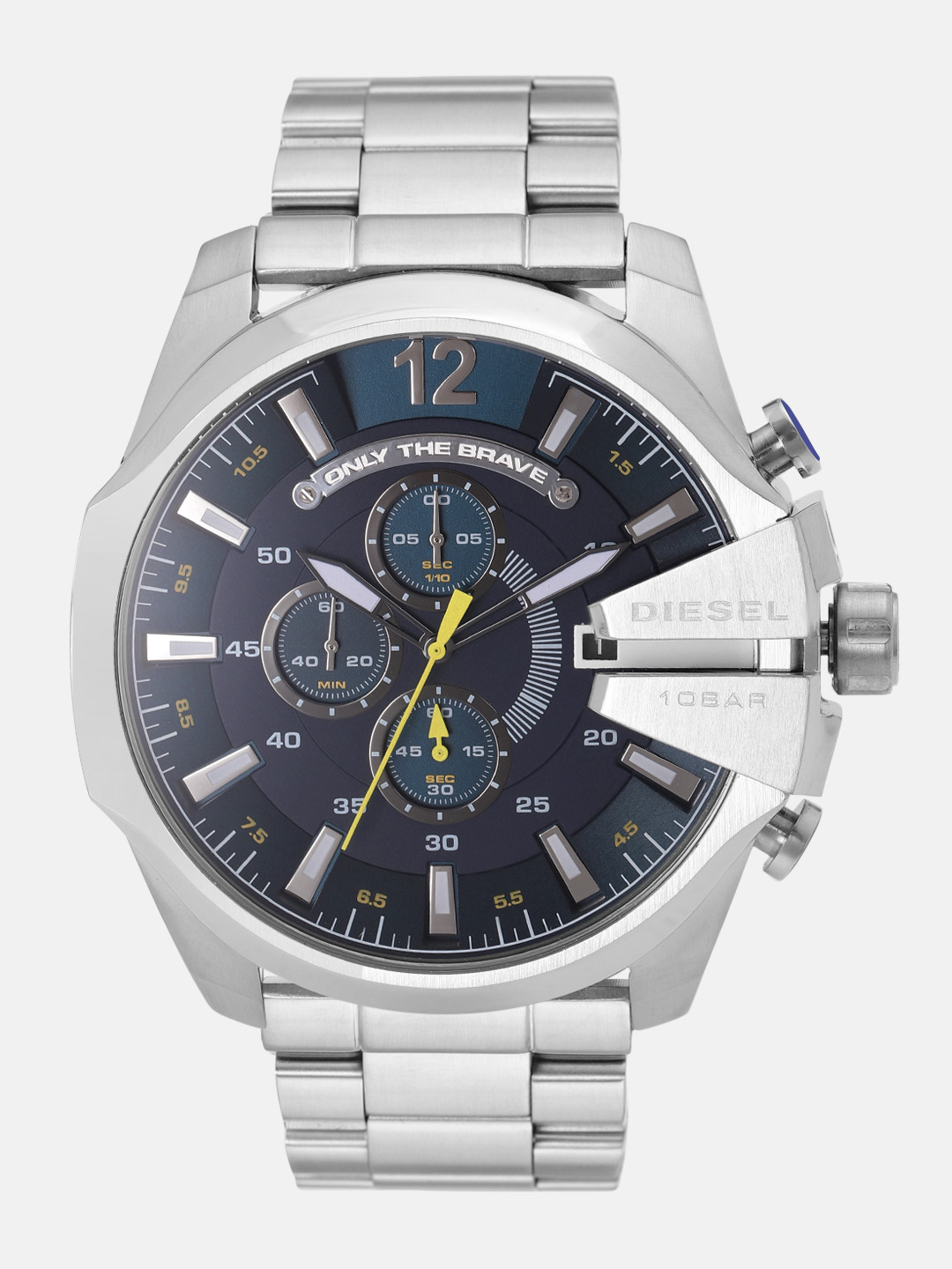 Buy DIESEL Men Charcoal Grey Chronograph Watch DZ4465 - Watches for Men ...