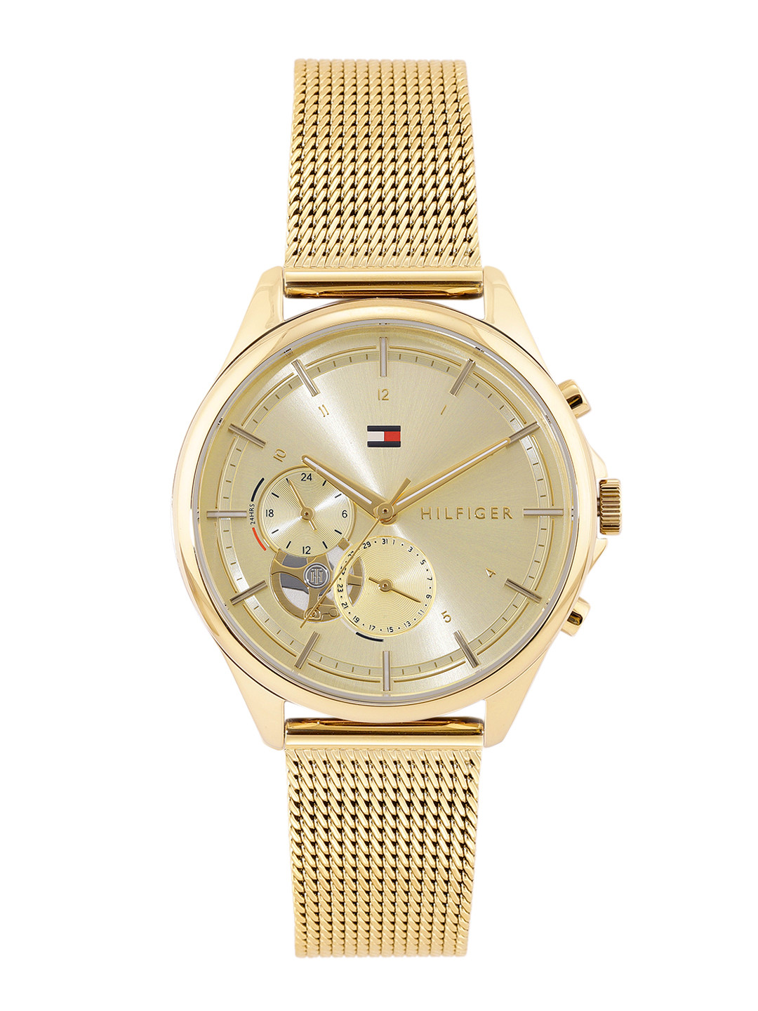 Buy Tommy Hilfiger Women Stainless Steel Textured Analogue Watch ...