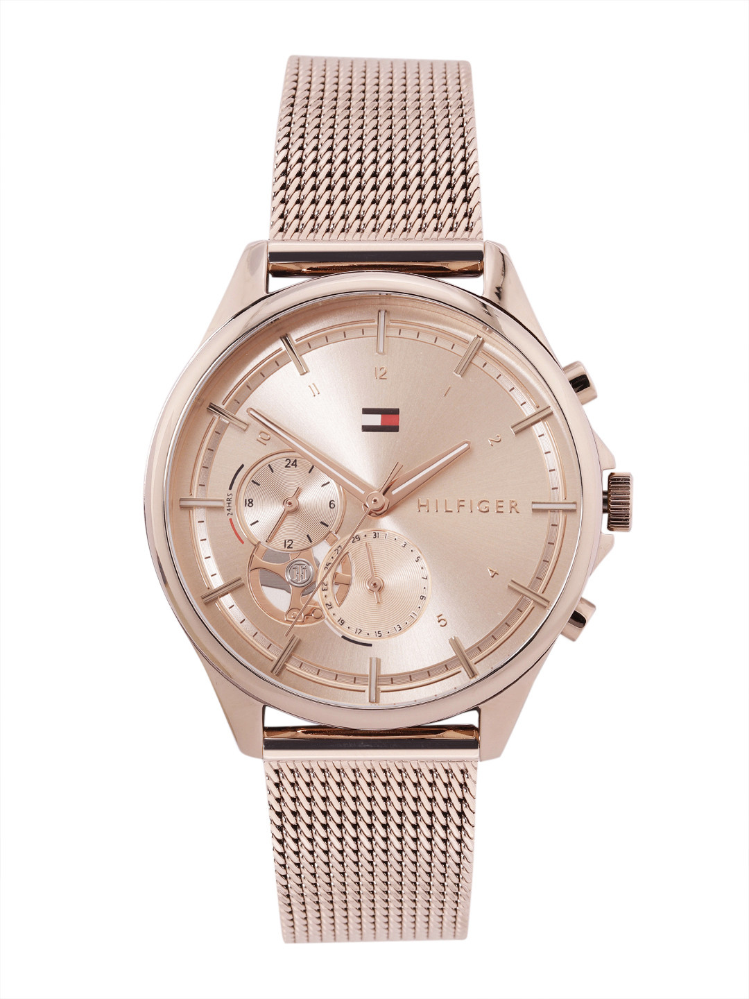 Buy Tommy Hilfiger Women Stainless Steel Textured Analogue Watch ...
