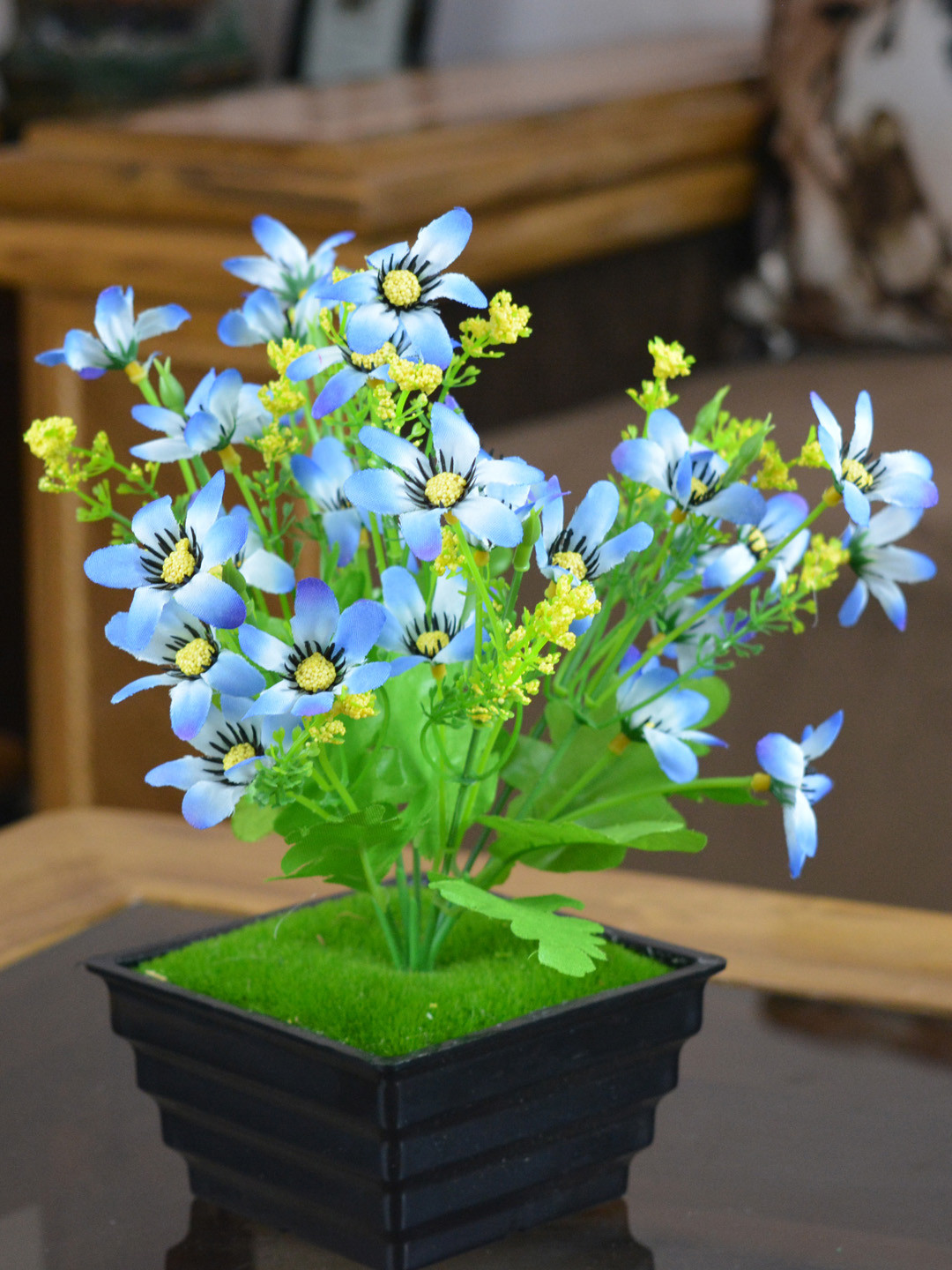 Buy Fancy Mart Artificial Daisy Flower Bus With Pot - Artificial ...